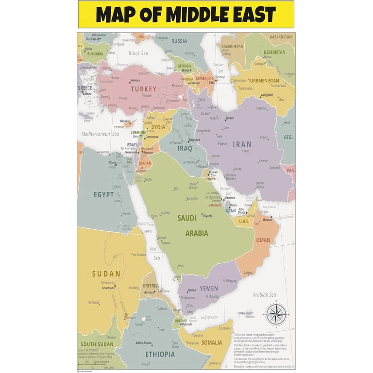 Printable Map Of Middle East Map Of Middle East Countries Powerpoint