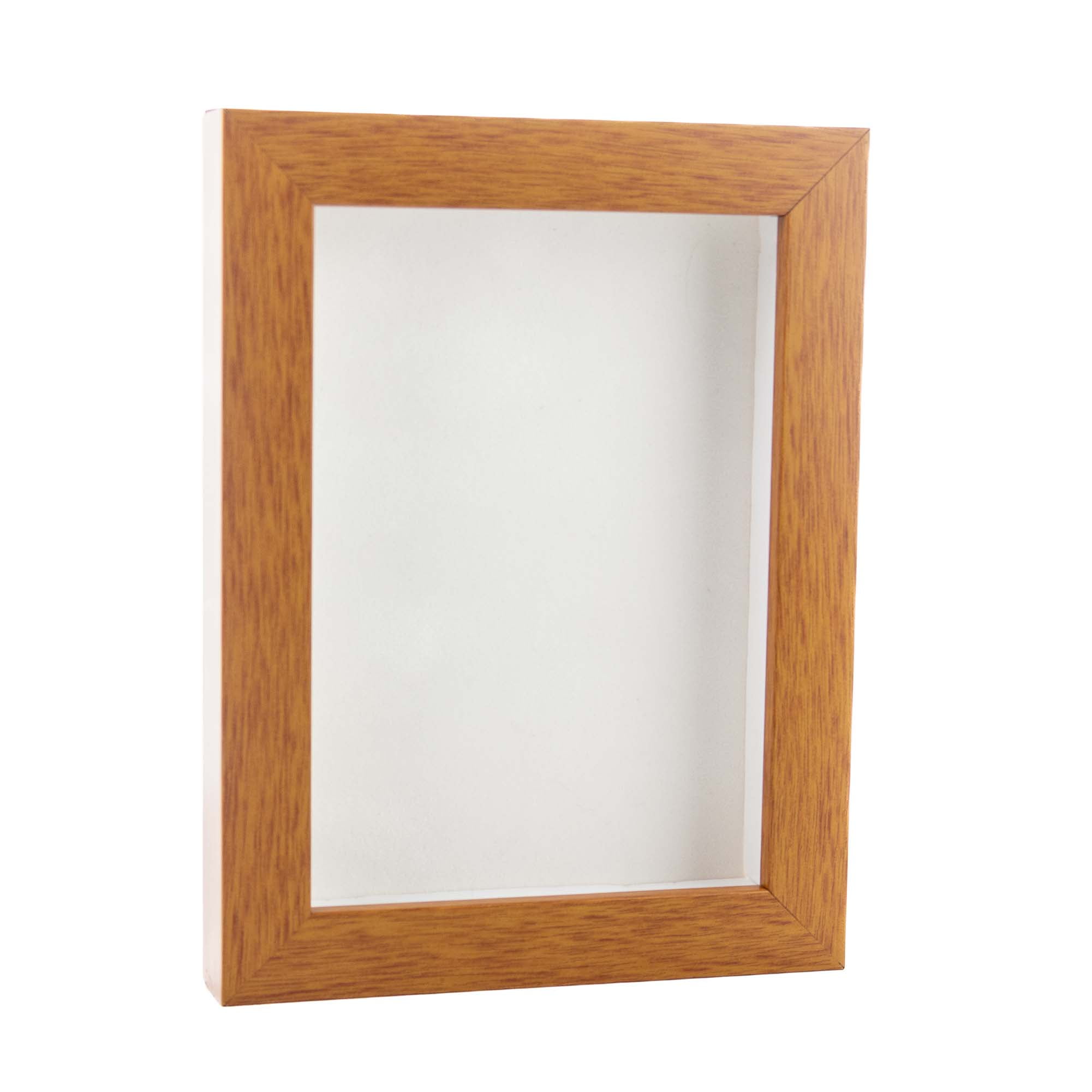 18x24 Shadow Box Frame Light Brown Wood | With a 3/4" Usable Display ...