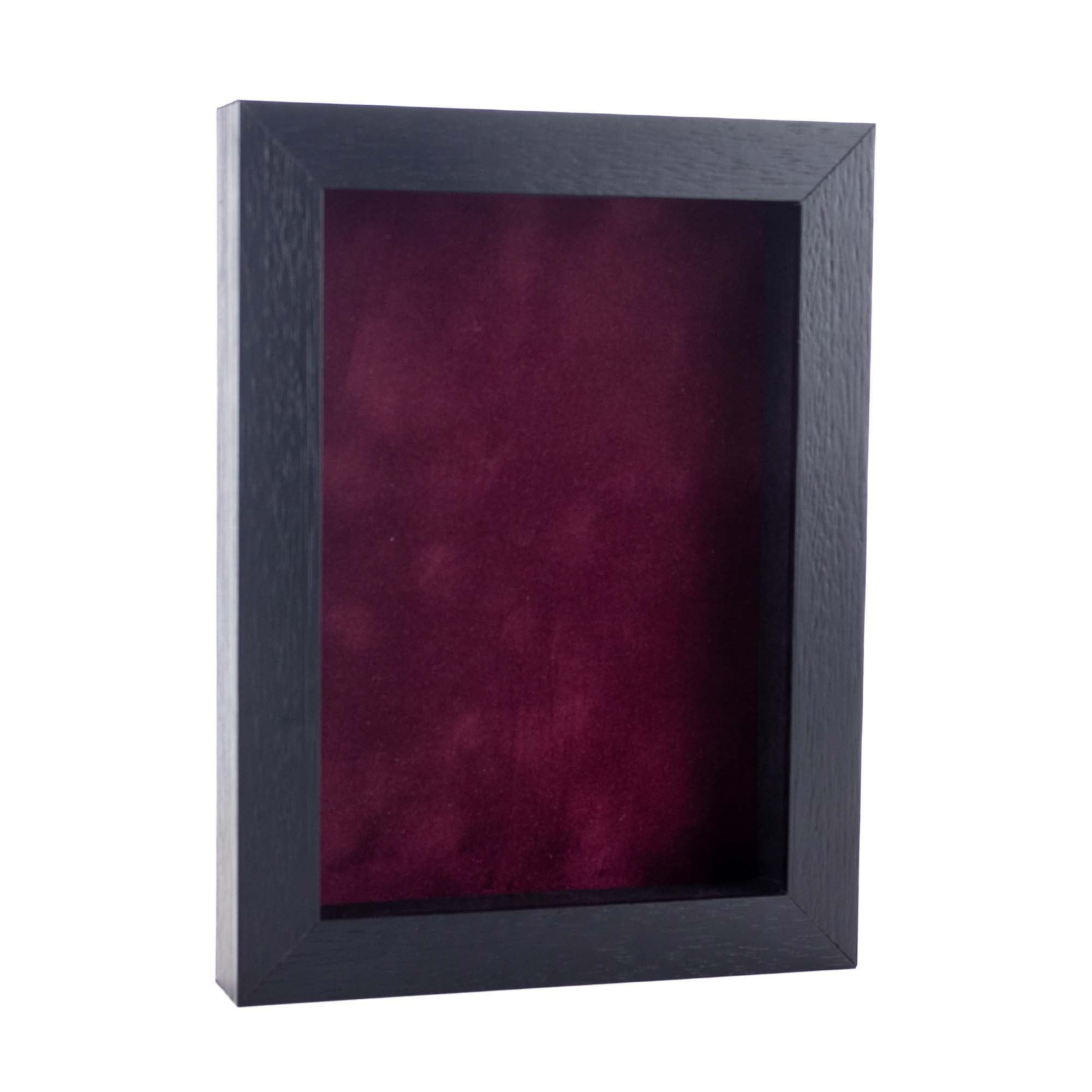 18x24 Shadow Box Frame Textured Black Wood | With a 3/4" Usable Display ...