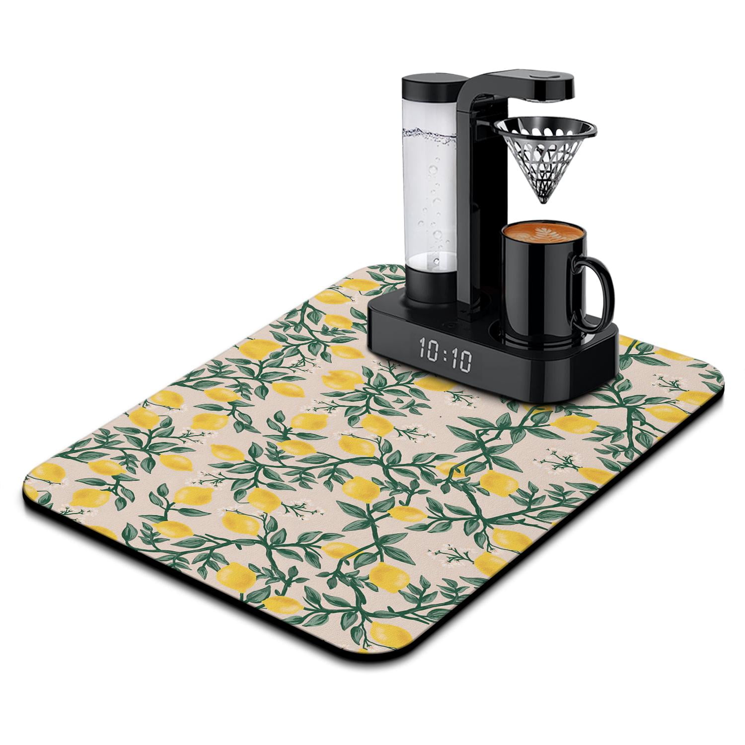 18x24 Watercolor Lemon Fruit Dish Drying Mat - Add Some Zest to Your ...