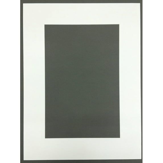 18x24 White Precut Photo Mat, White Core Bevel Cut for 13x19 Pictures ...