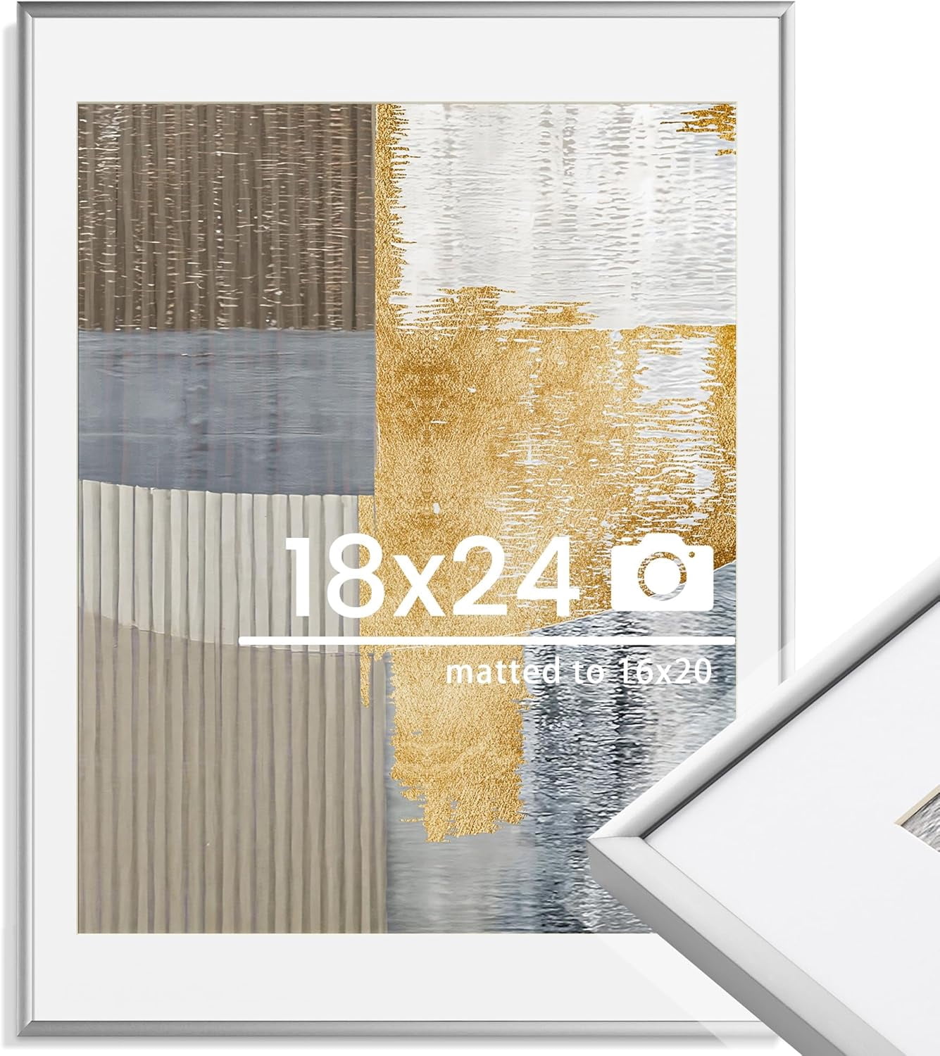 18x24 inch Metal Poster Frame - 18 x 24 Thin Aluminum Picture Frames ...
