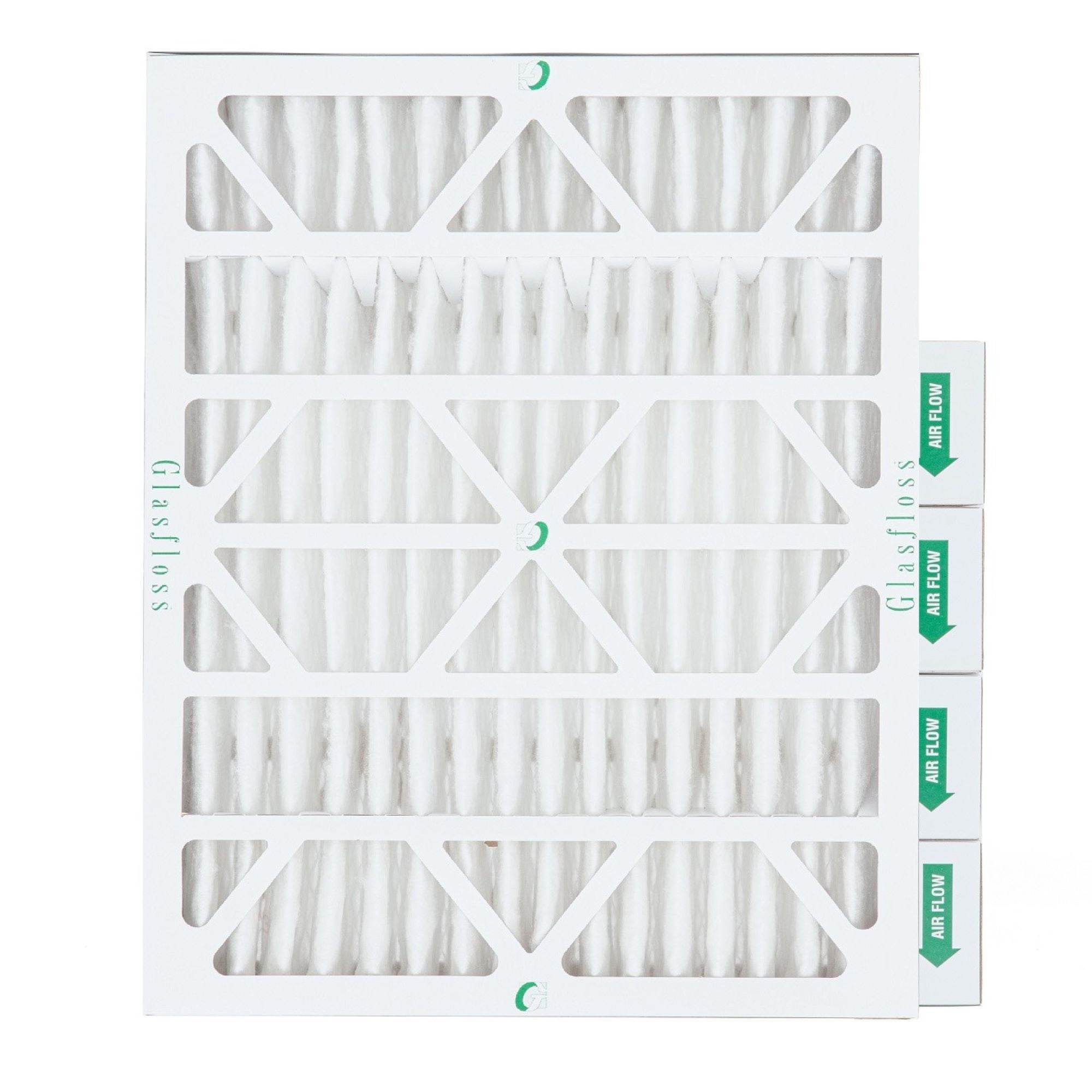 18x24x4 MERV 10 Pleated HVAC Air Filters by Glasfloss. ( Quantity 5 ...