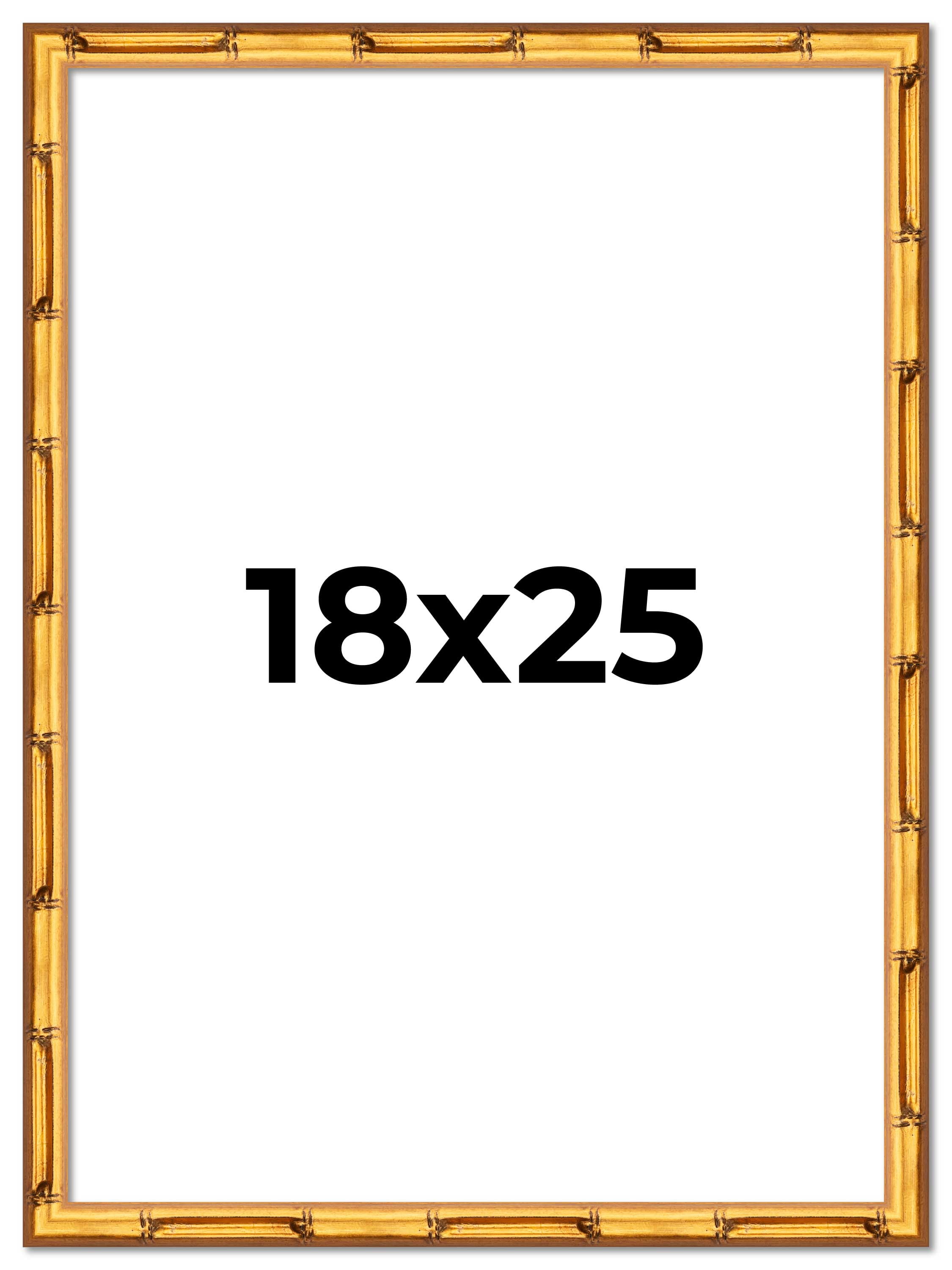 18x25 Frame Gold Bamboo Solid Wood Picture Frame | 1 Inch Moulding ...