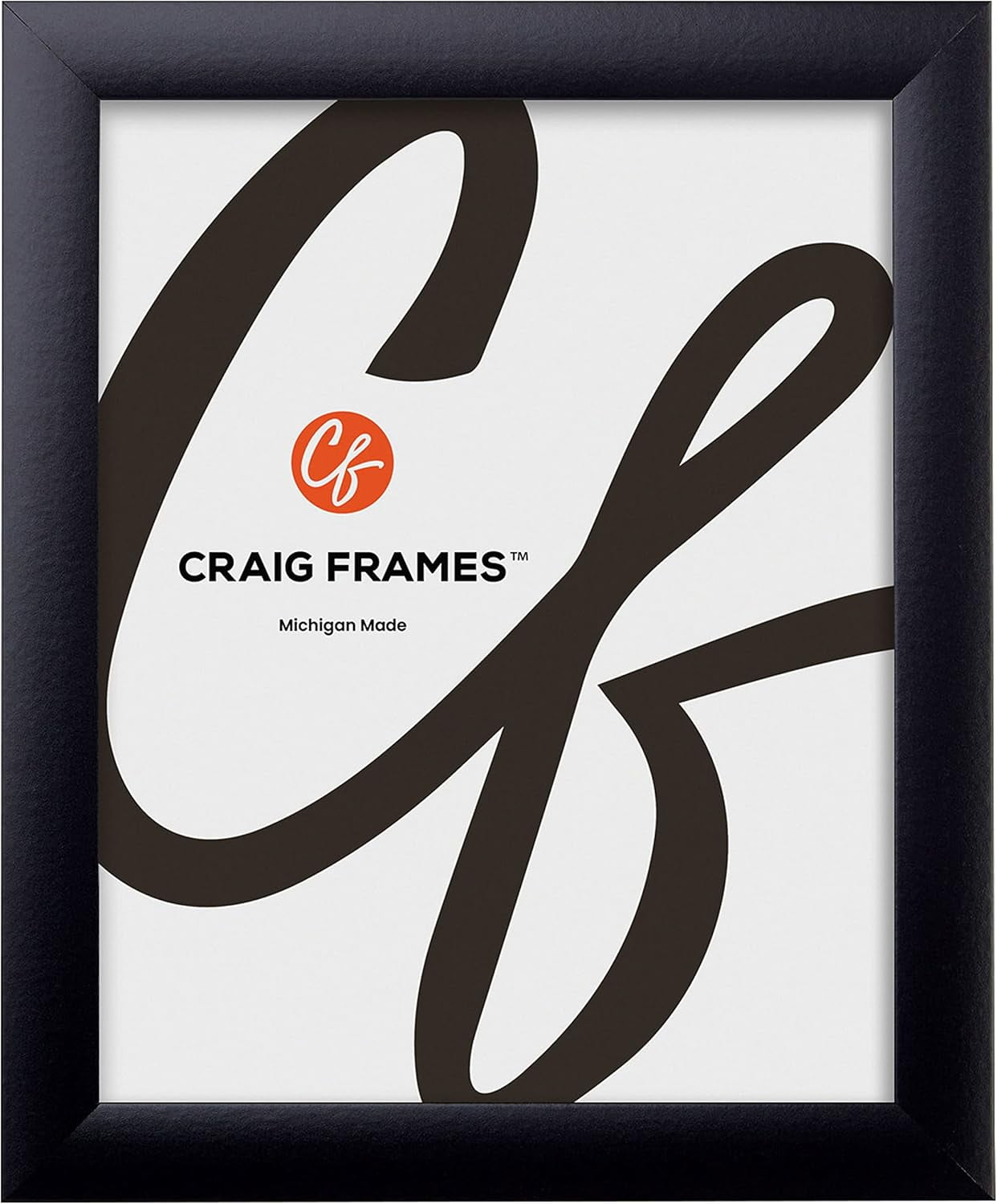 18x25 Frame – Matte Black 1WB3BK , 1 Inch MDF Moulding, Clear ...