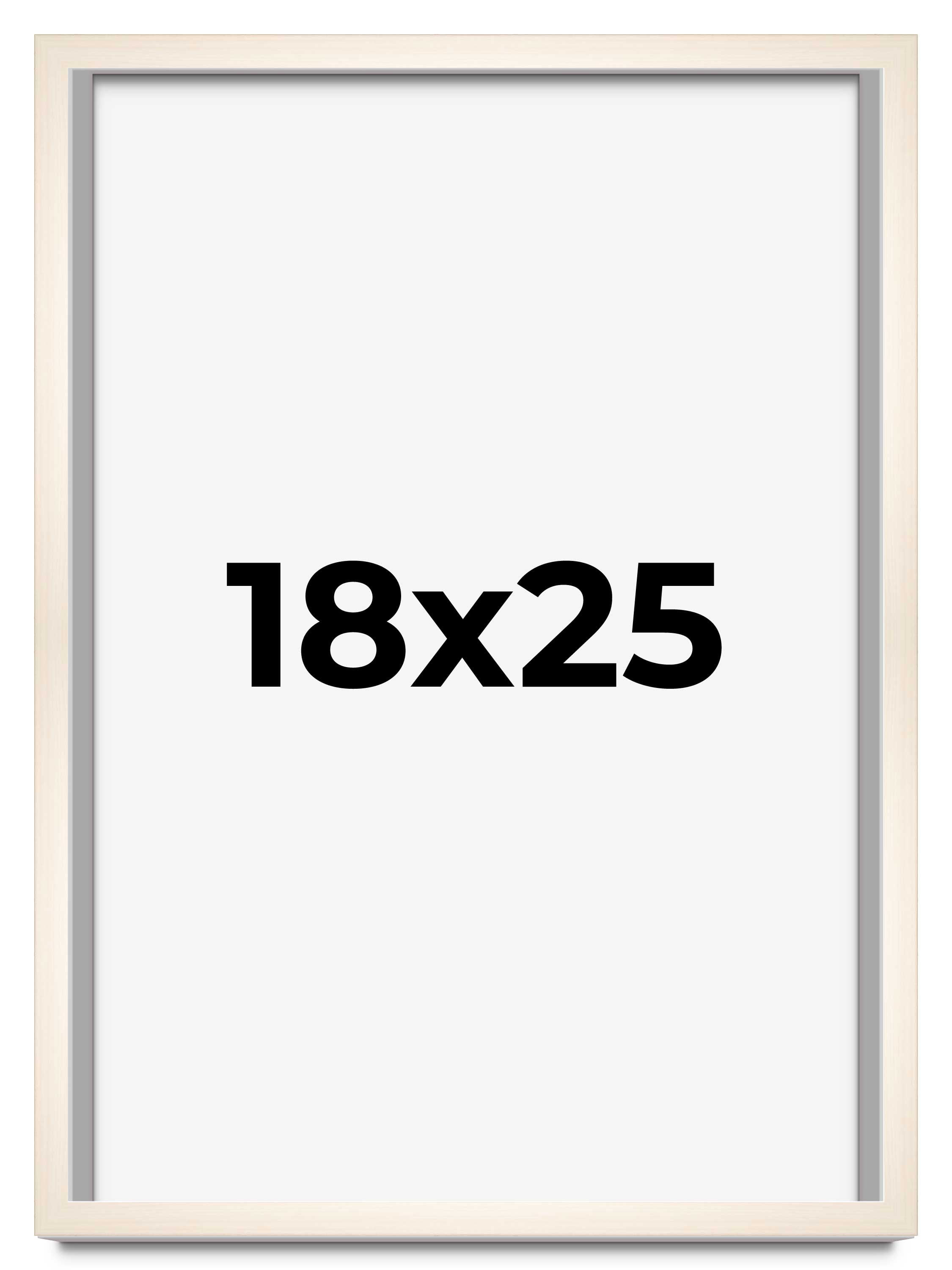 18x25 Shadow Box Cream of Wheat White Washed Display Frame | 0.875 ...