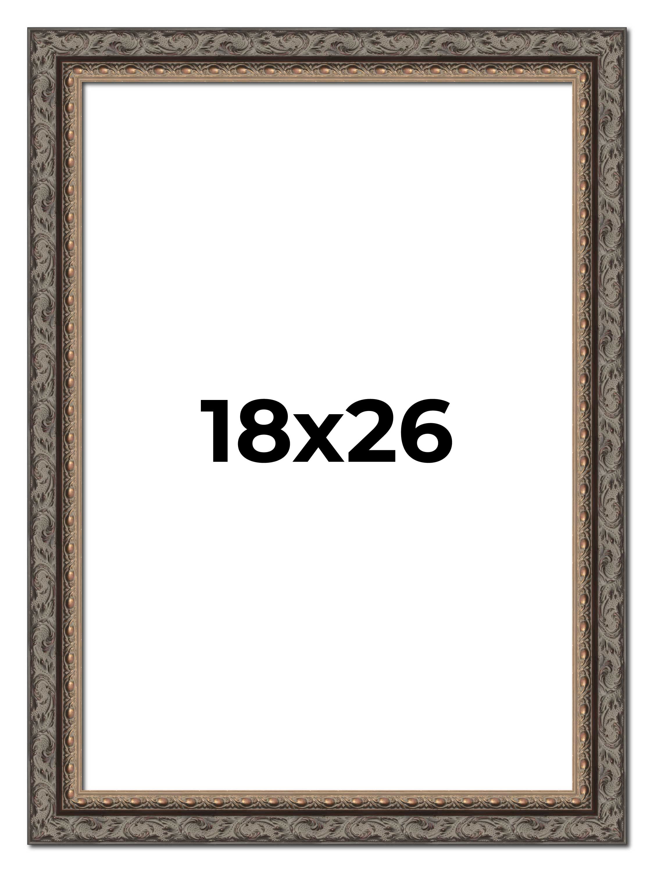 18x26 Frame Black Real Wood Picture Frame Width 2 inches | Interior ...