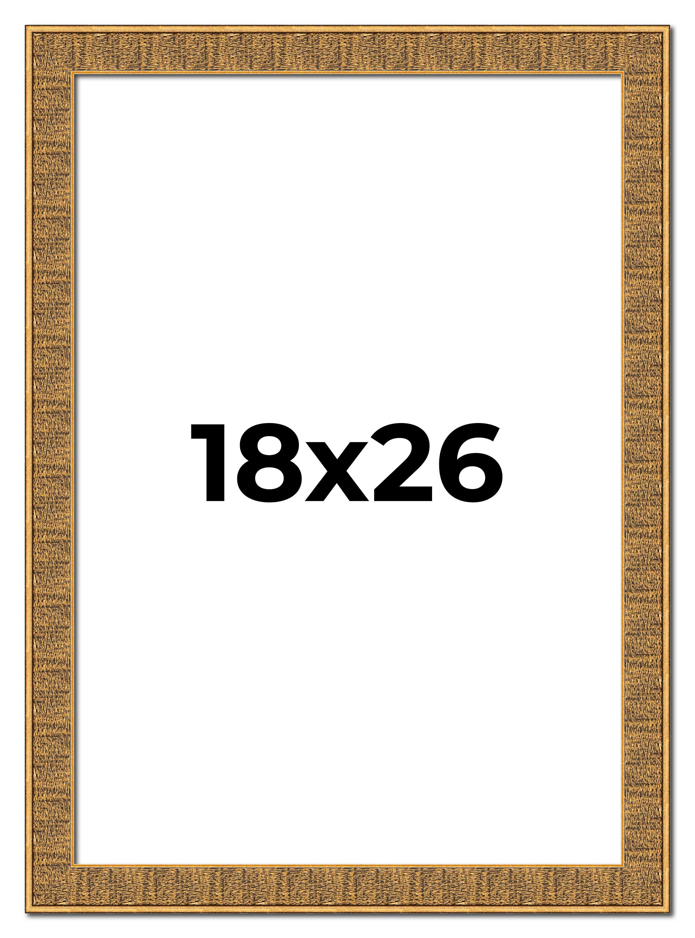 18x26 Frame Black and Gold Distressed Solid Wood Sonoma Picture Frame ...