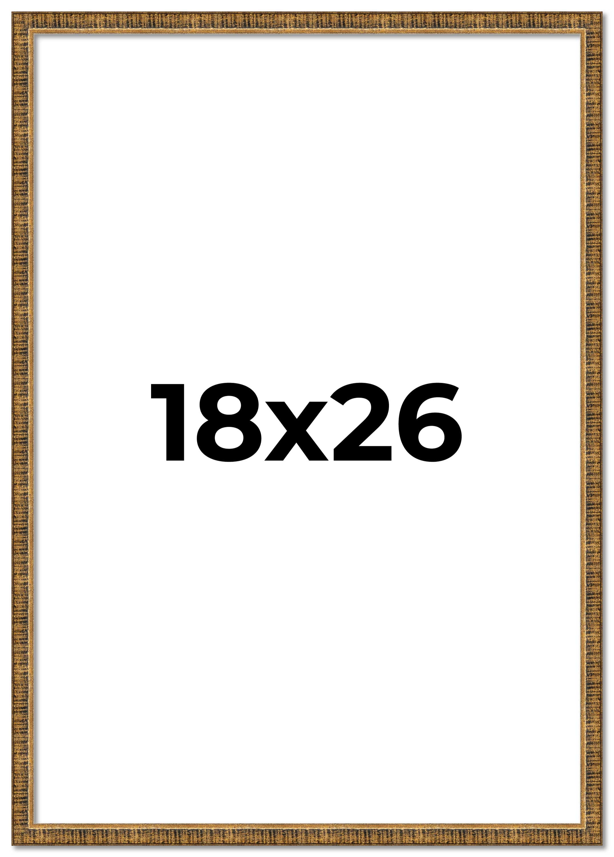 18x26 Frame Gold Picture Frame - Complete Modern Photo Frame Includes ...