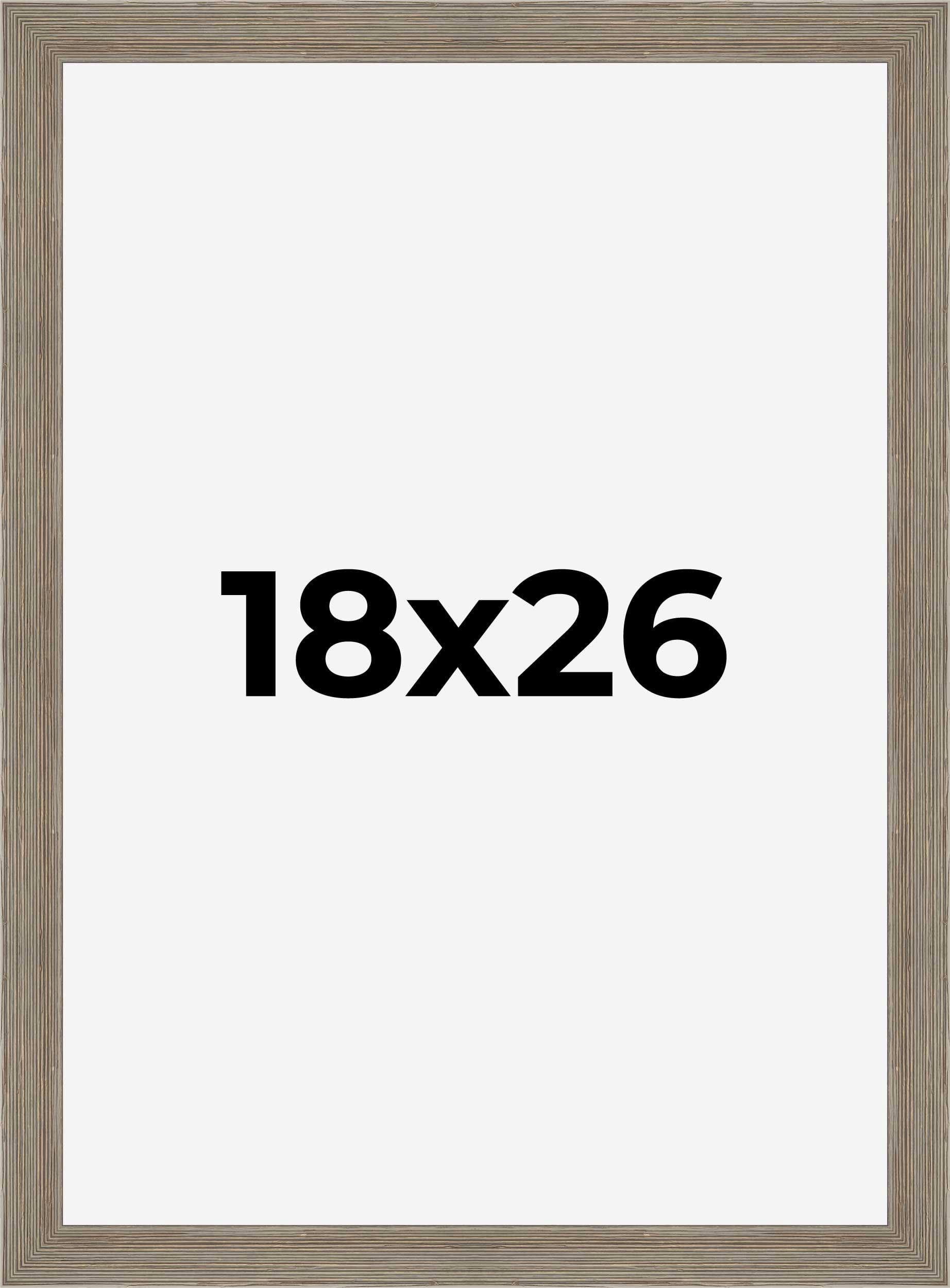18x26 Frame Gray Barnwood Rustic Solid Wood Picture Frame | 1.5 Inch ...