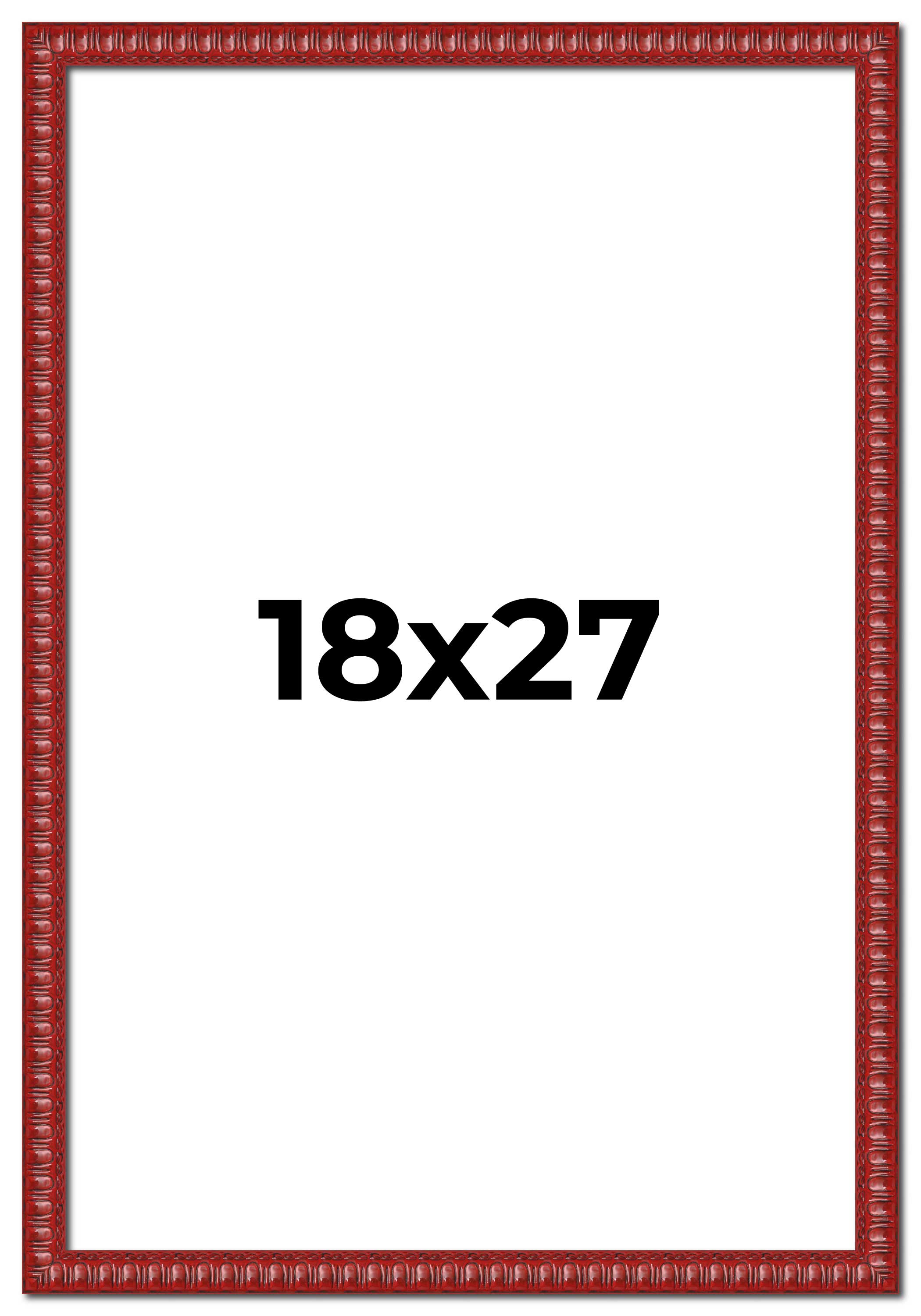 18x27 Frame Red Solid Wood Picture Frame Width 1 Inches | Interior ...