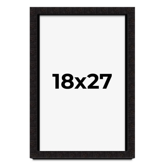 18x27 Shadow Box Black Solid Wood Display Picture Frame | 1 Inch Rabbet ...