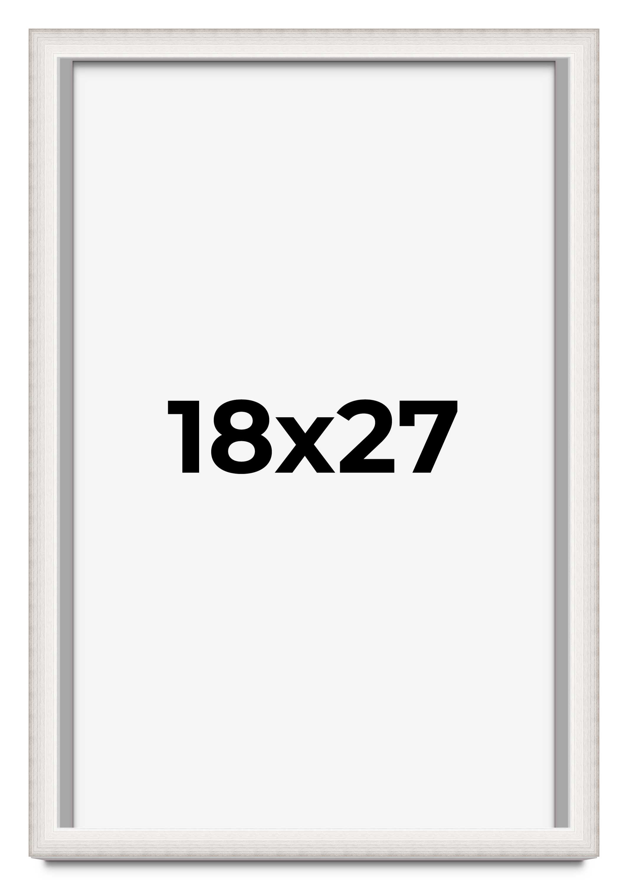 18x27 Silver Shadowbox Frame - Interior Size 18x27x1.5 Inches - Made to ...