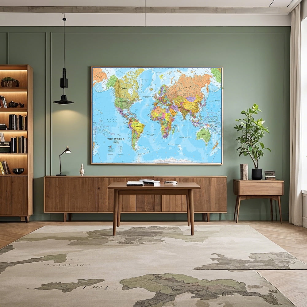 18x29 Inch Kids World Map - Educational Chart for Bedrooms & Elementary ...