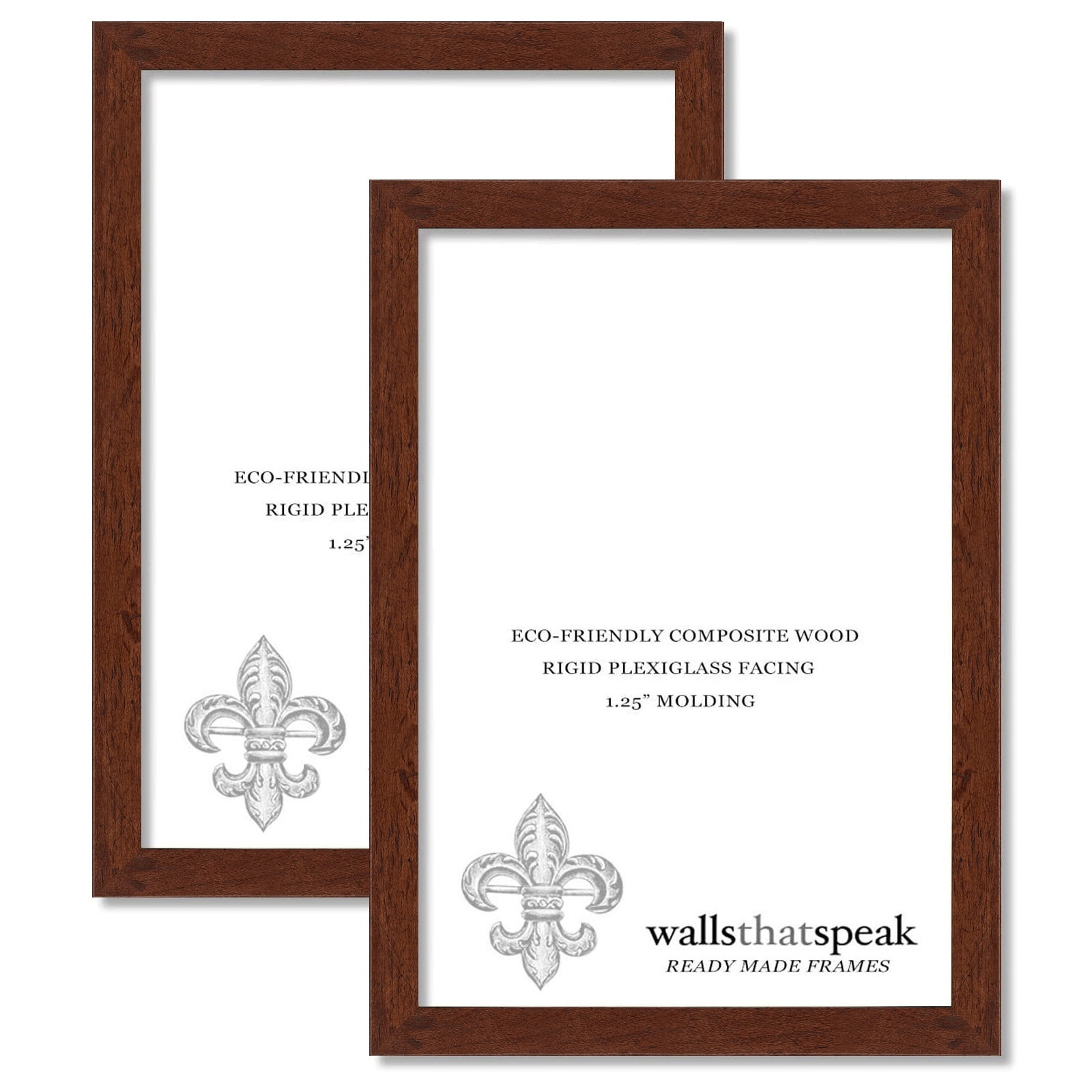 18x30 Dark Walnut Rustic Pine Picture Frame for Puzzles Posters Photos ...