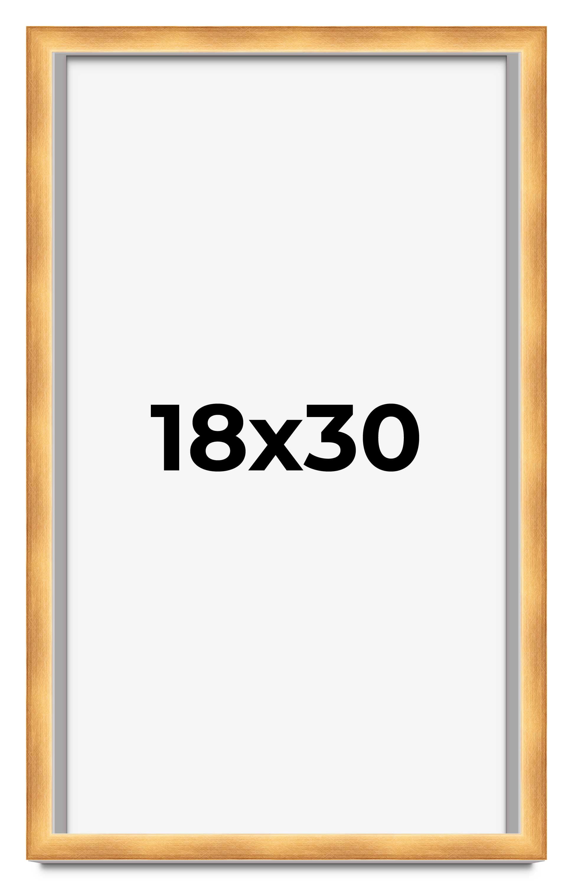 18x30 Shadow Box Bronze Cross-Brushed Display Frame | 1.625 Inches Deep ...