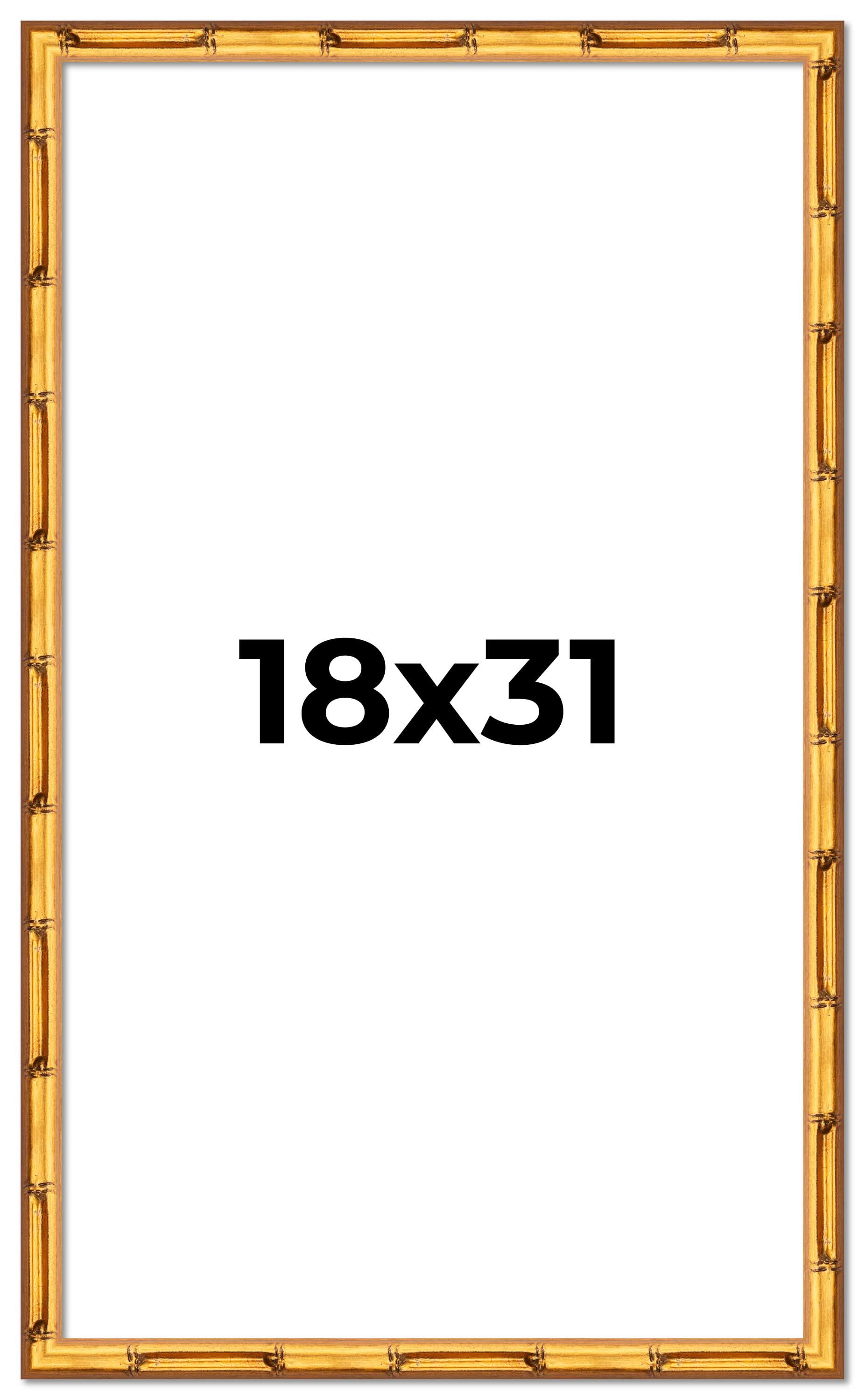 18x31 Frame Gold Bamboo Picture Frame - Complete Modern Photo Frame ...