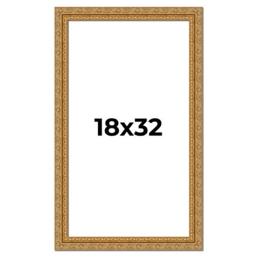 14x30 Frame Gold Real Wood Picture Frame Width 2.25 Inches | Interior ...