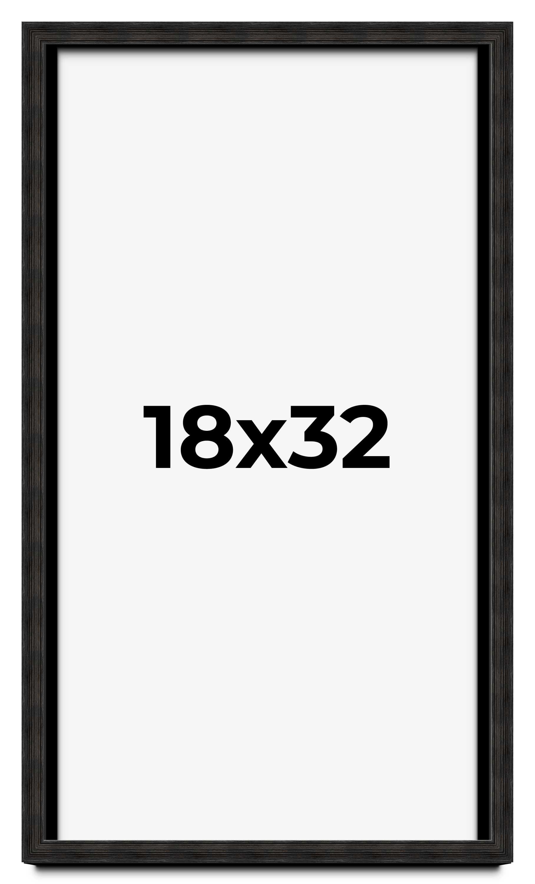 18x32 Shadow Box Black Rustic Barnwood Display Frame | 1.125 Inch Deep ...