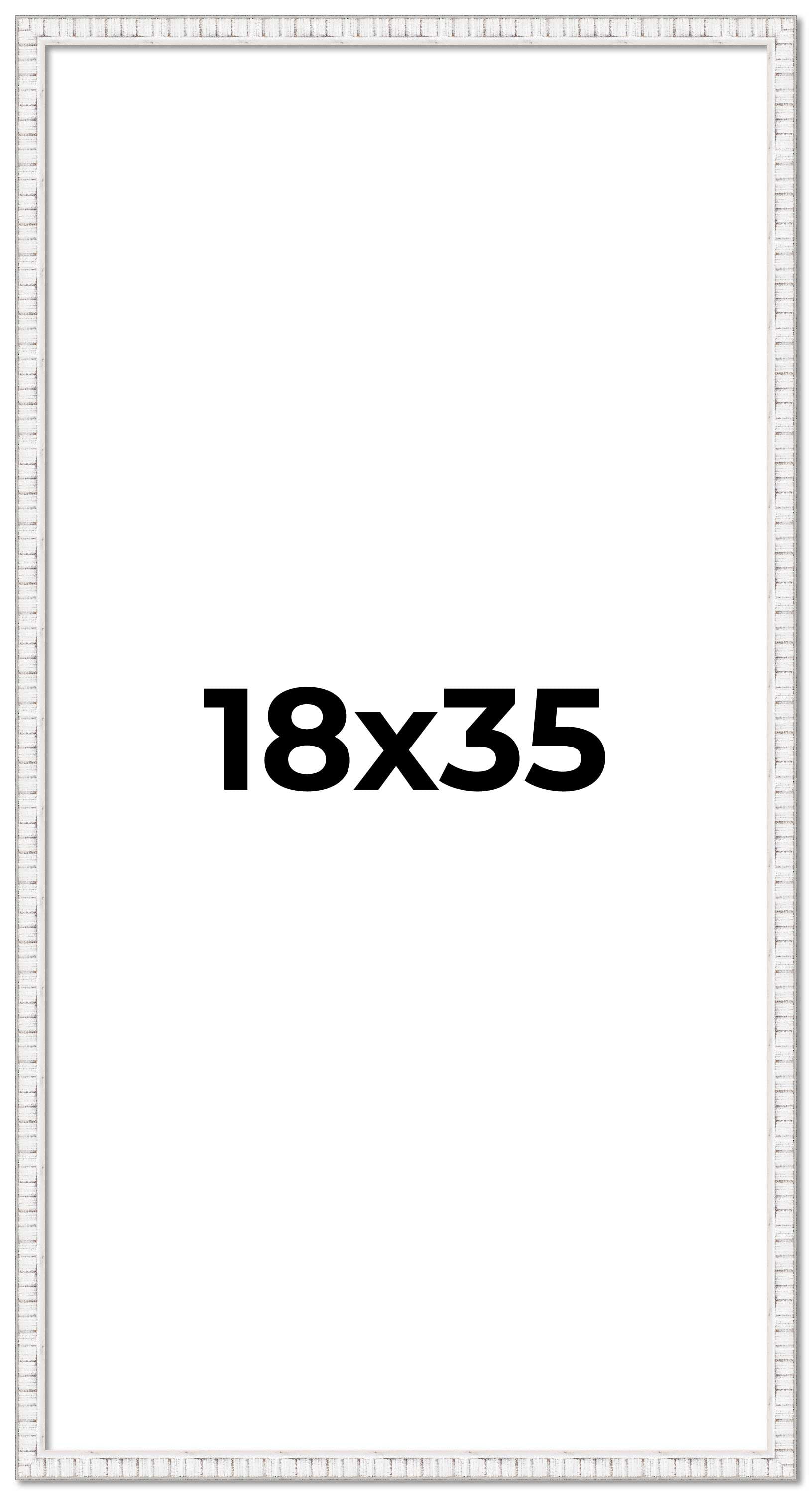 18x35 Frame White Real Wood Picture Frame Width 0.75 inches | Interior ...