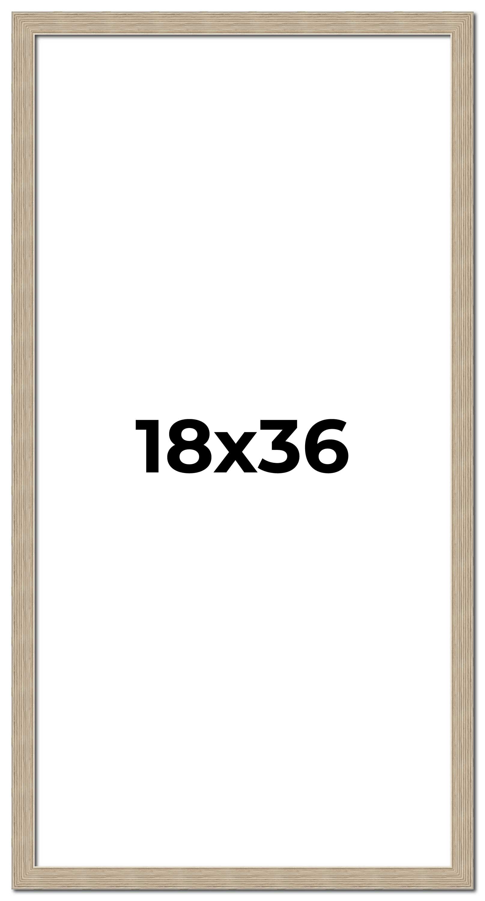 18x36 Frame Grey Solid Wood Picture Frame Width 1 Inches | Interior ...