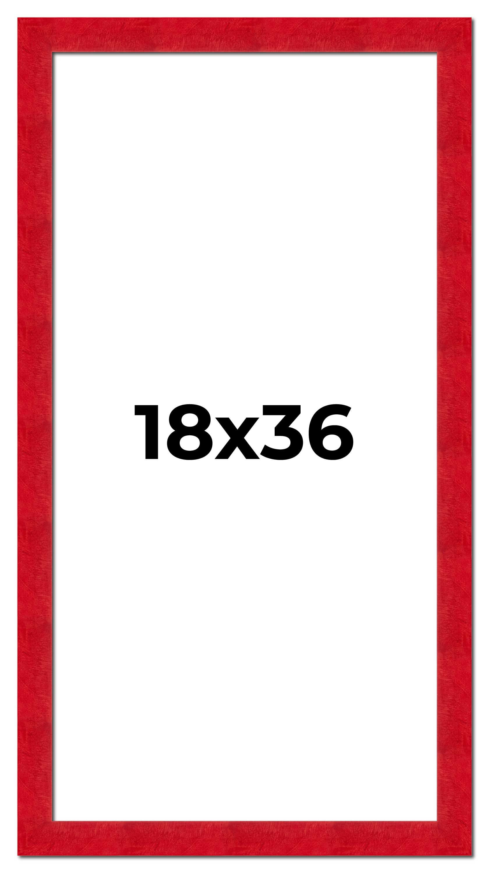 18x36 Frame Red Burl Solid Wood Picture Frame Width 1.75 Inches ...