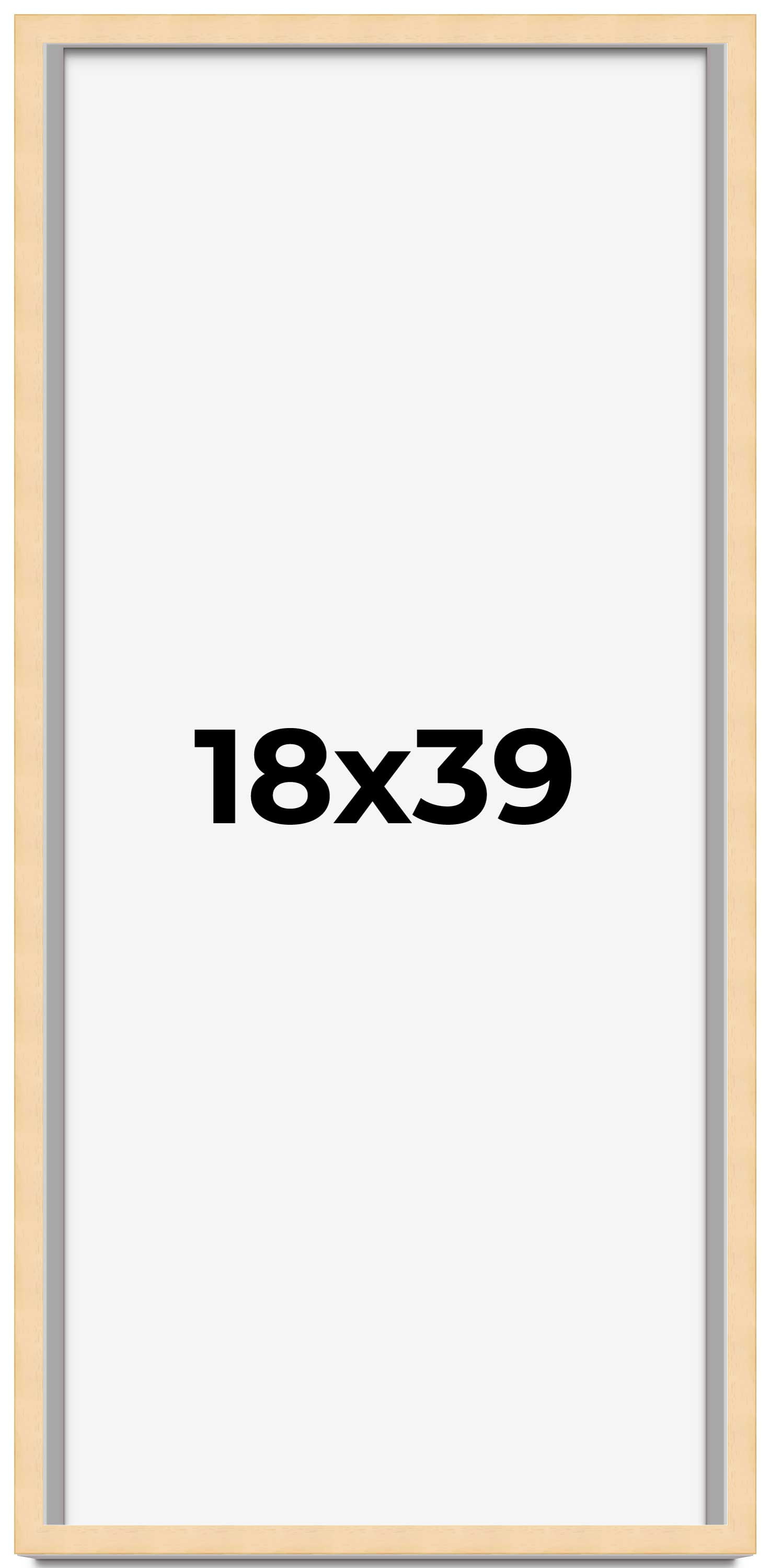 18x39 Frame Beige Real Wood Picture Frame Width 0.75 inches | Interior ...