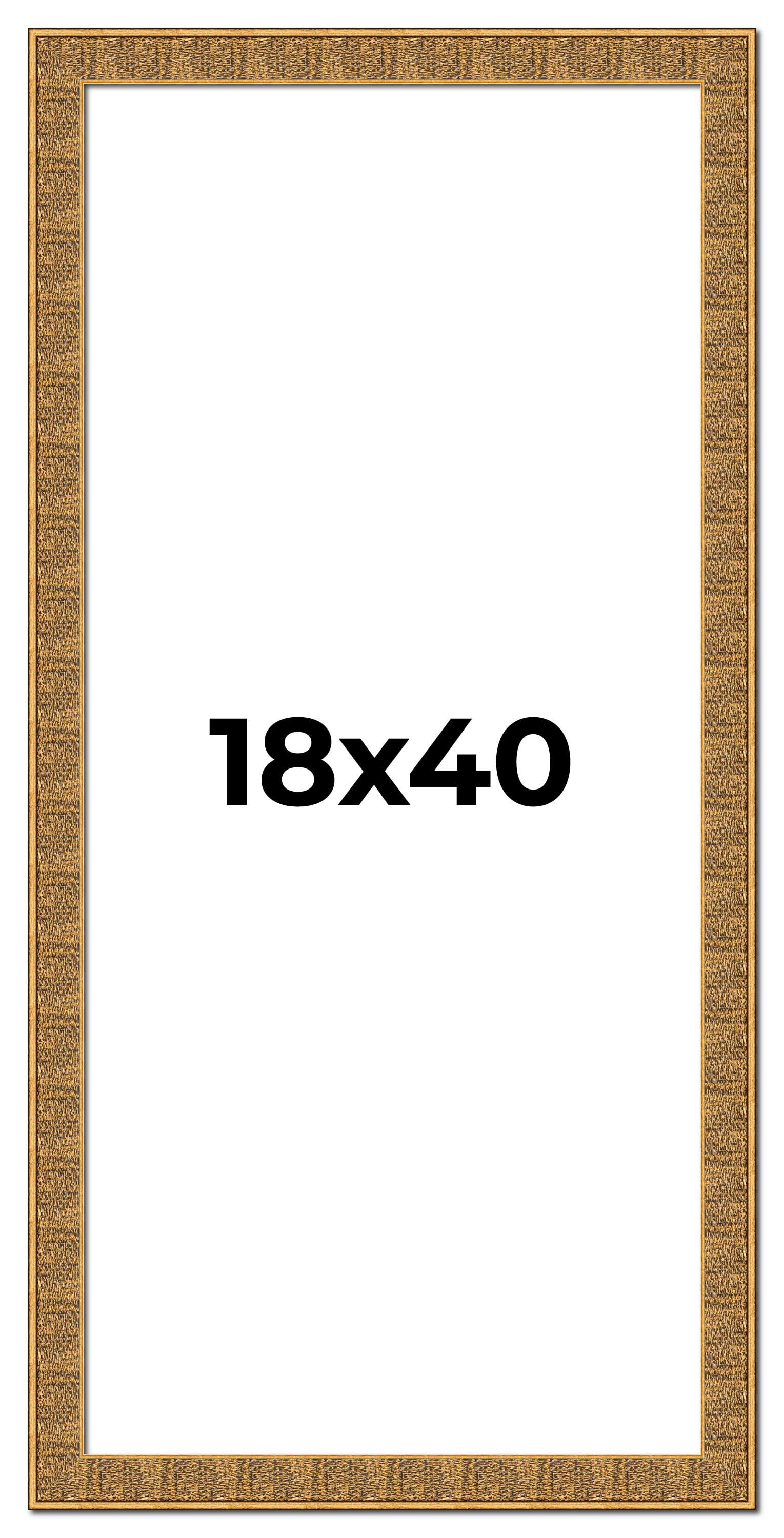 18x40 Frame Black and Gold Distressed Solid Wood Sonoma Picture Frame ...