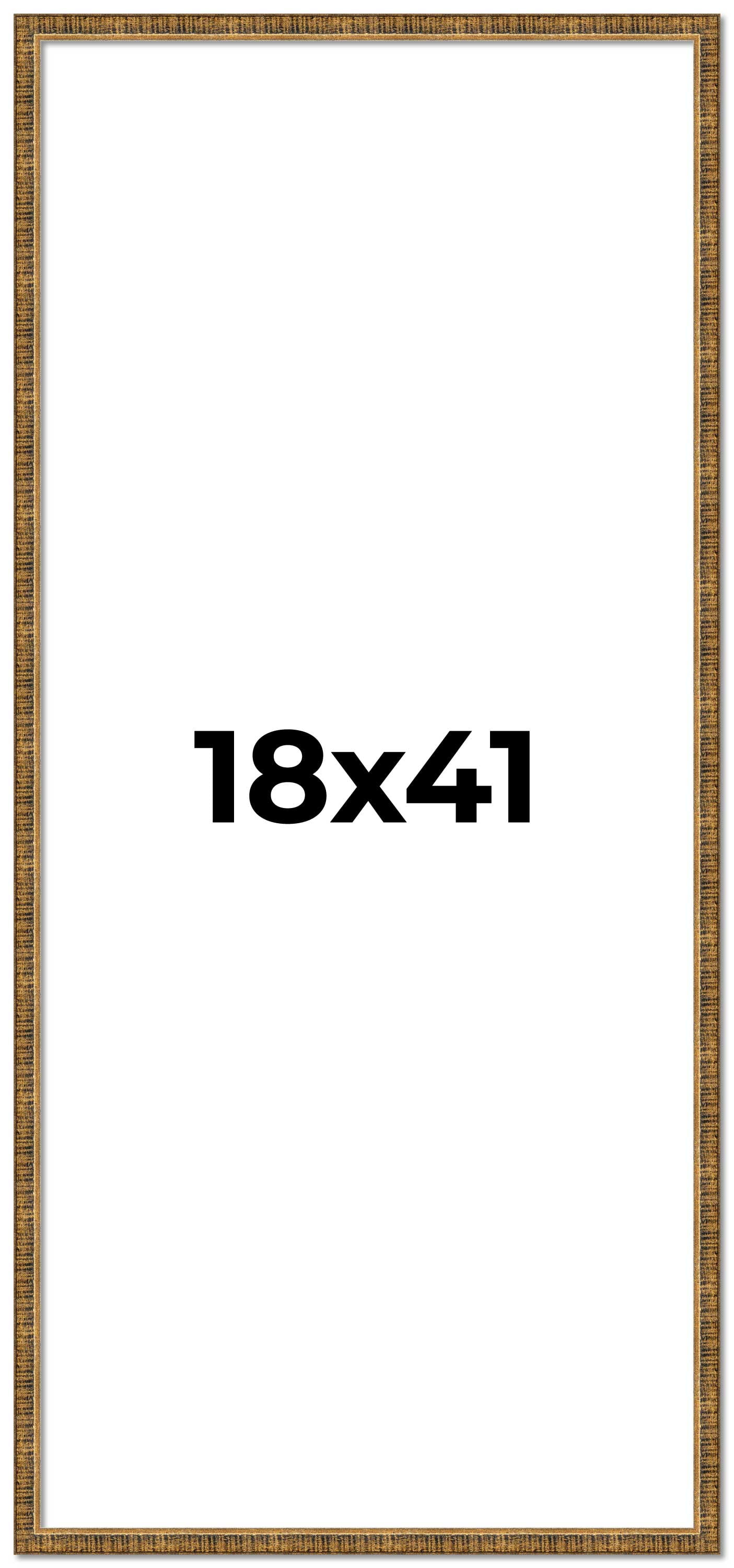 18x41 Frame Gold Solid Wood Picture Frame - Complete Modern Photo Frame ...