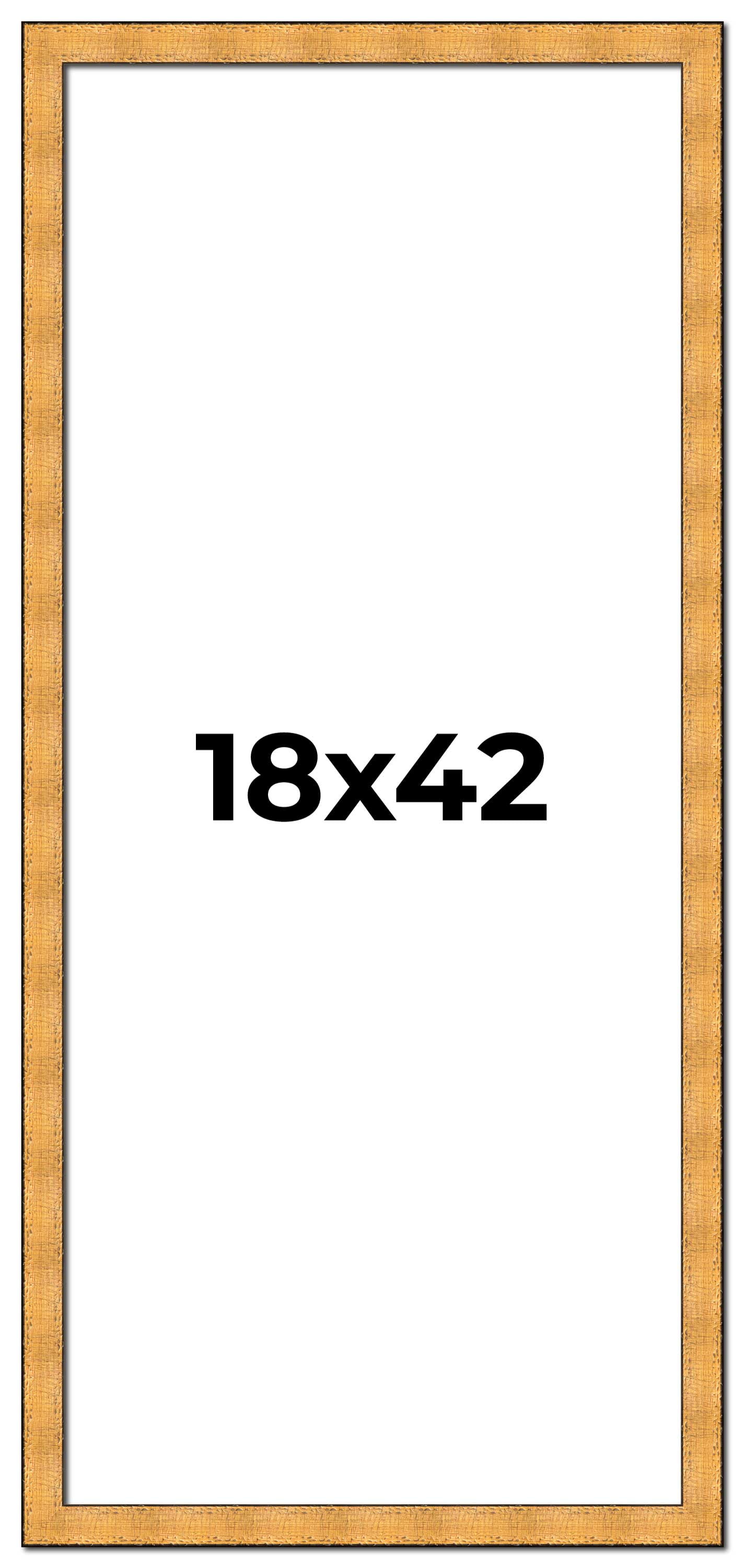 18x42 Frame Gold Rustic Solid Wood Picture Frame | 1.25 Inch Wide ...