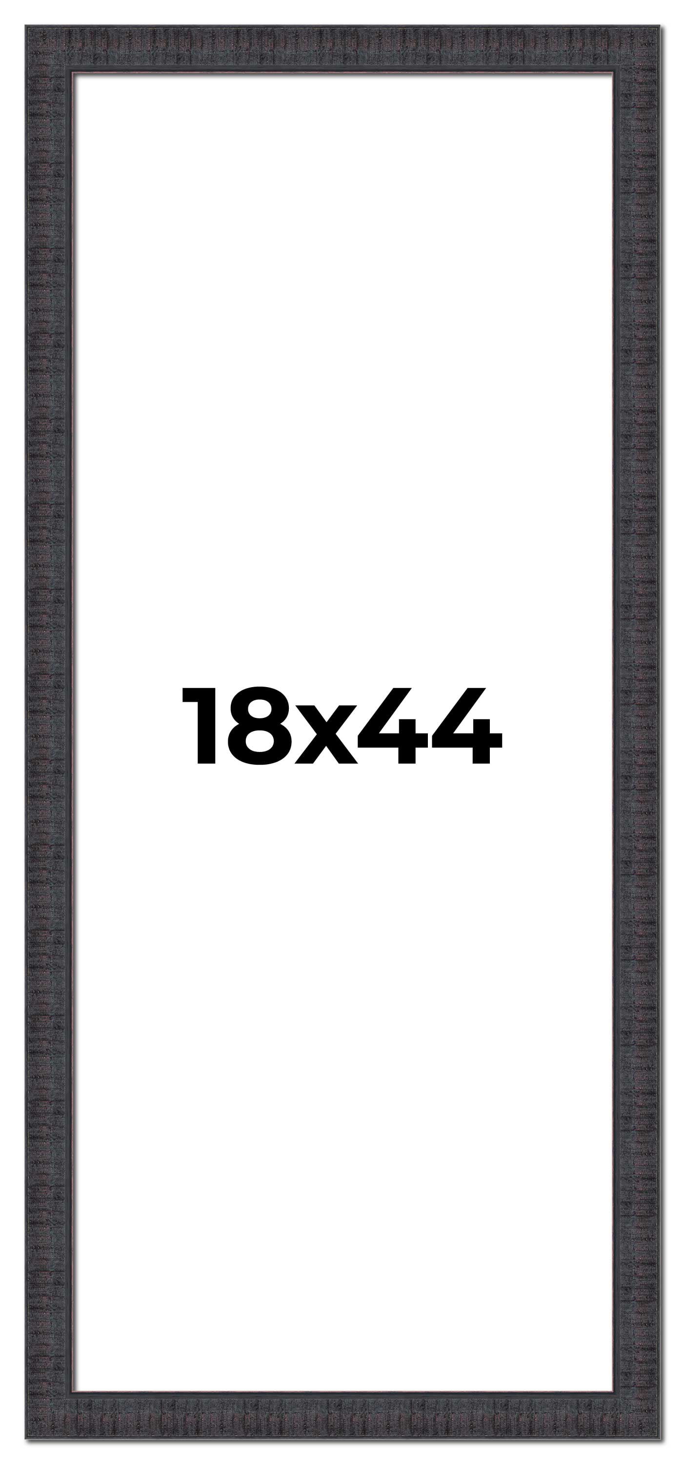 18x44 Frame Brown Rustic Solid Wood Picture Frame 1.5 Inches Wide ...