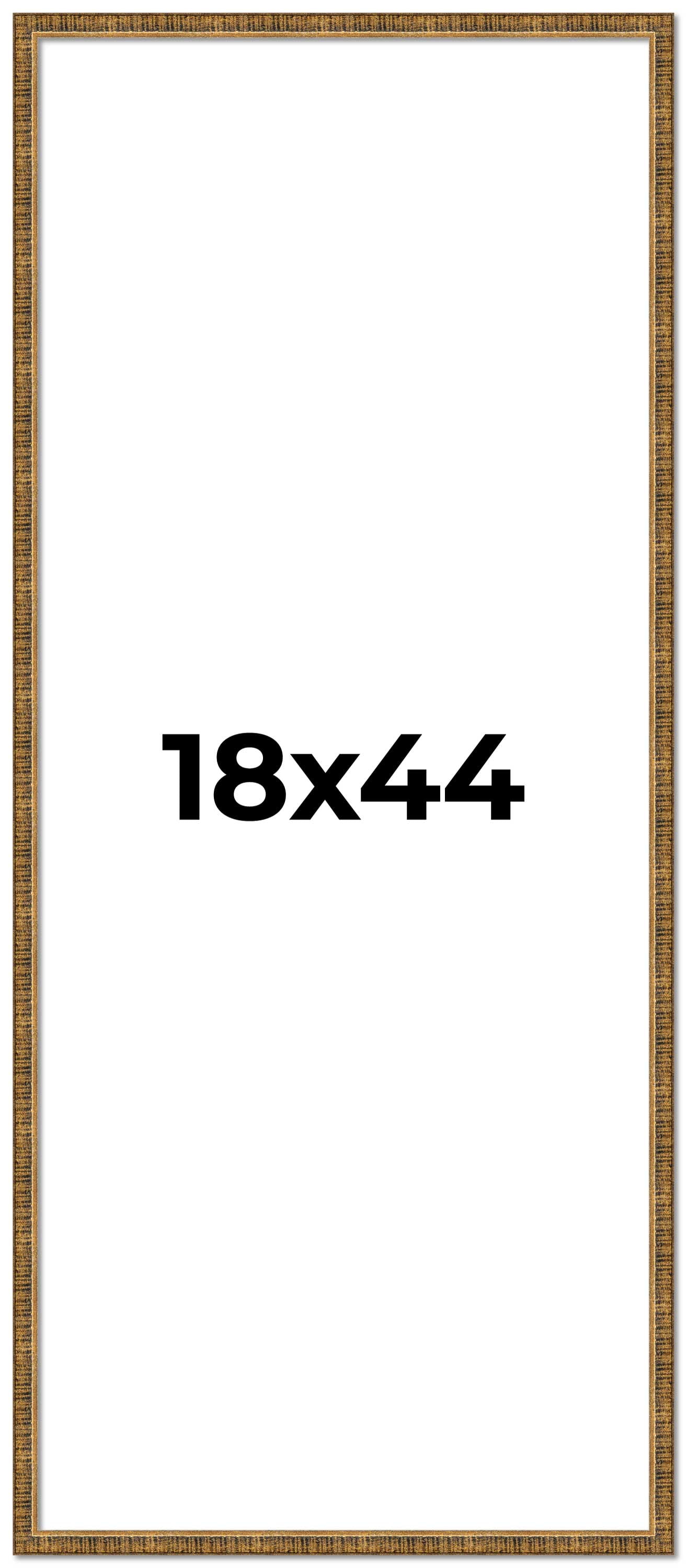 18x44 Frame Gold Kingsley Distressed Solid Wood Picture Frame Width 0. ...