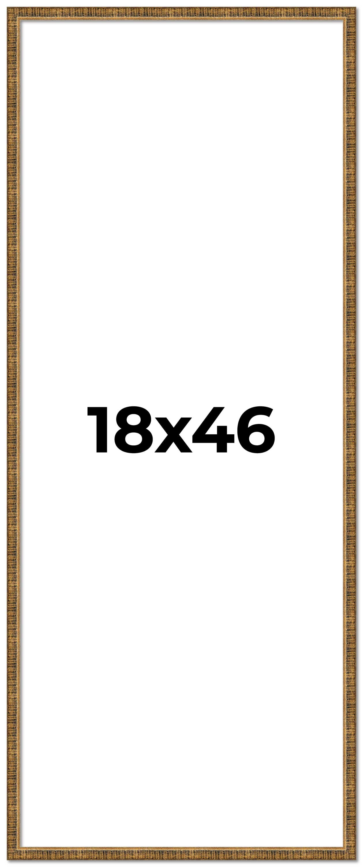 18x46 Frame Gold Solid Wood Picture Frame - Complete Modern Photo Frame ...