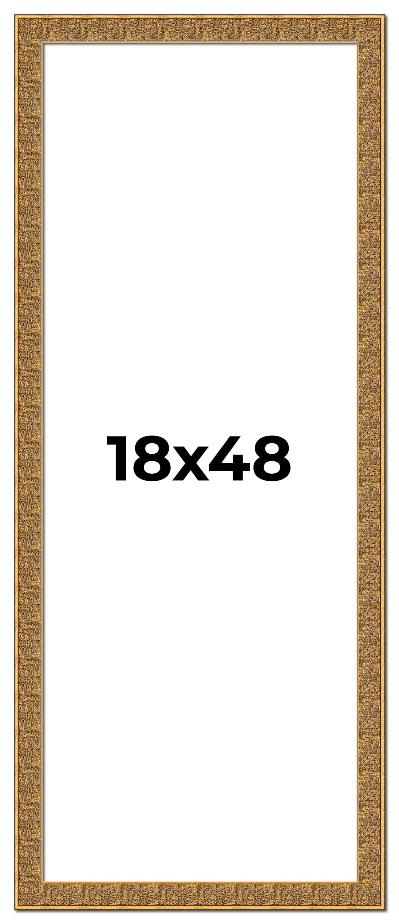 18x48 Frame Black and Gold Distressed Solid Wood Sonoma Picture Frame ...