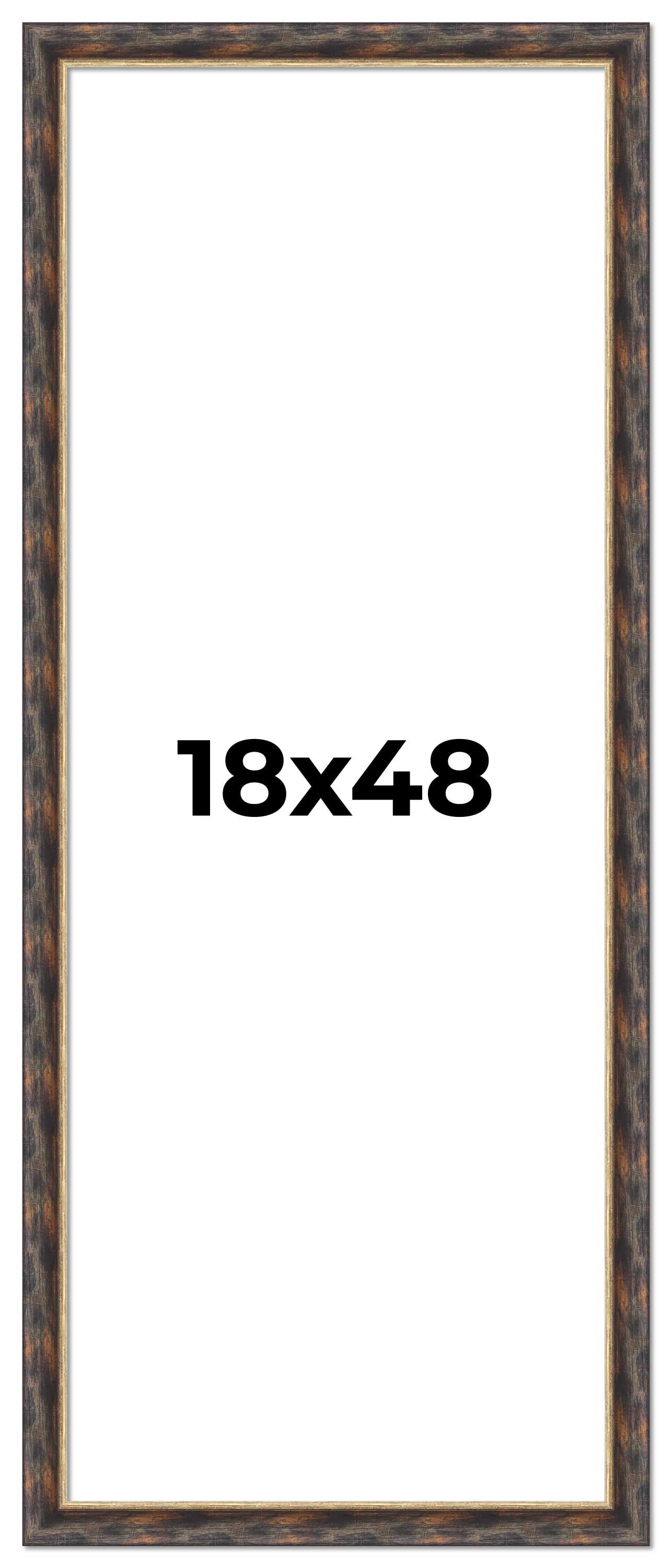 18x48 Frame Gold Real Wood Picture Frame Width 1.5 inches | Interior ...