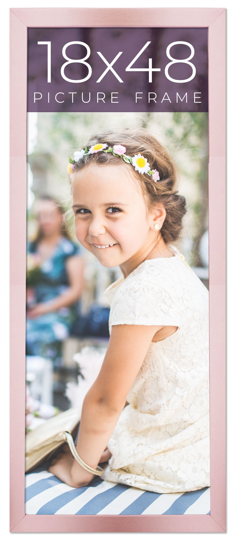 18x48 Frame Pink Real Wood Picture Frame Width 0.75 inches | Interior ...