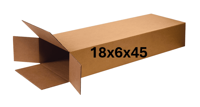 18x6x45 (275 lb strength) | SINGLE CARDBOARD BOX | SIDE LOADING ...