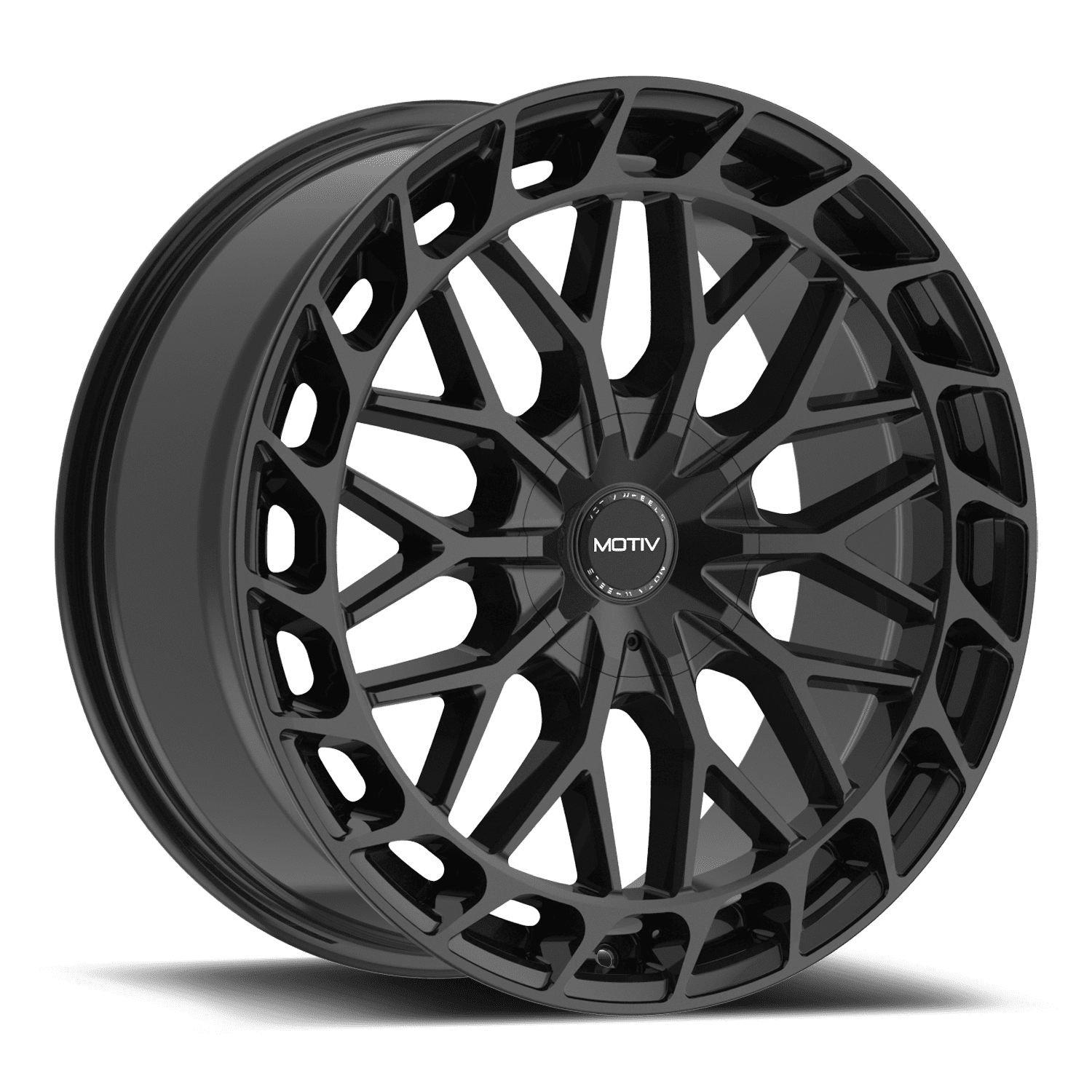 18x7.5 Motiv 442B Breach Gloss Black Wheel 5x4.25/5x4.5 (40mm ...