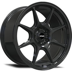 1 Konig 18x8.5 5X4.50 +45 102B Lockout Gloss Black Wheel Rim - Walmart.com