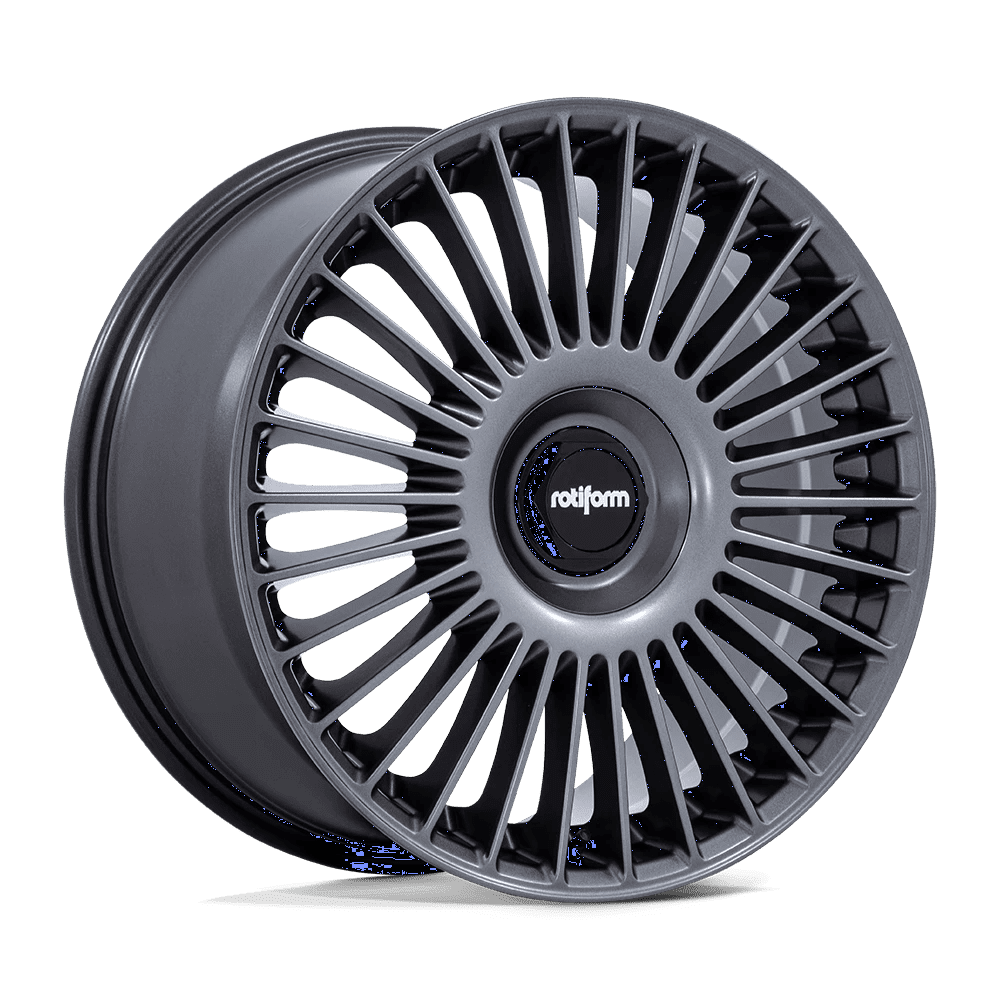 18x8.5 Rotiform RC202 GRZ Matte Anthracite Wheel Blank (45mm) - Walmart.com
