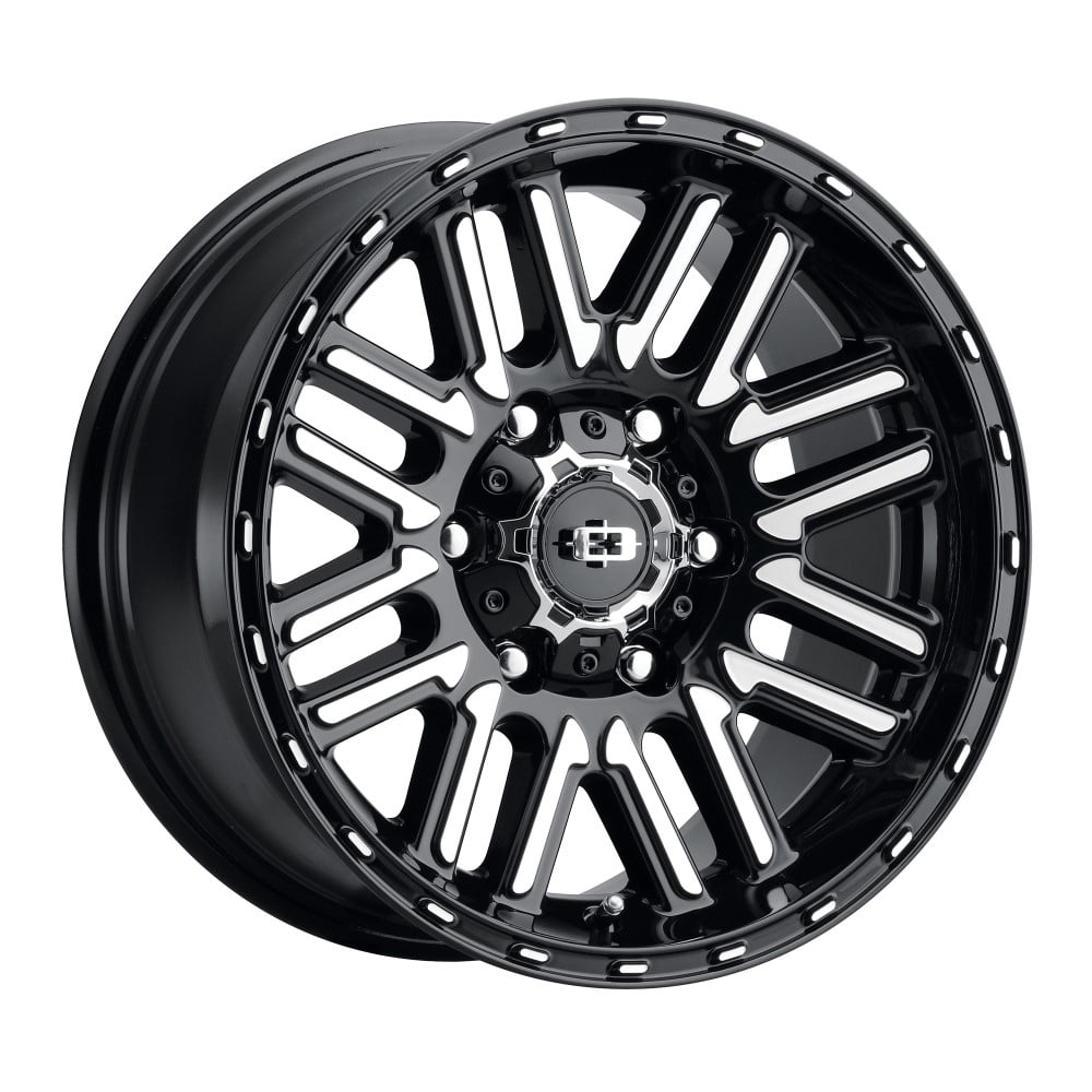 18x8.5 Vision 348 Nexus Gloss Black Machined Face Wheel 5x150 (18mm ...