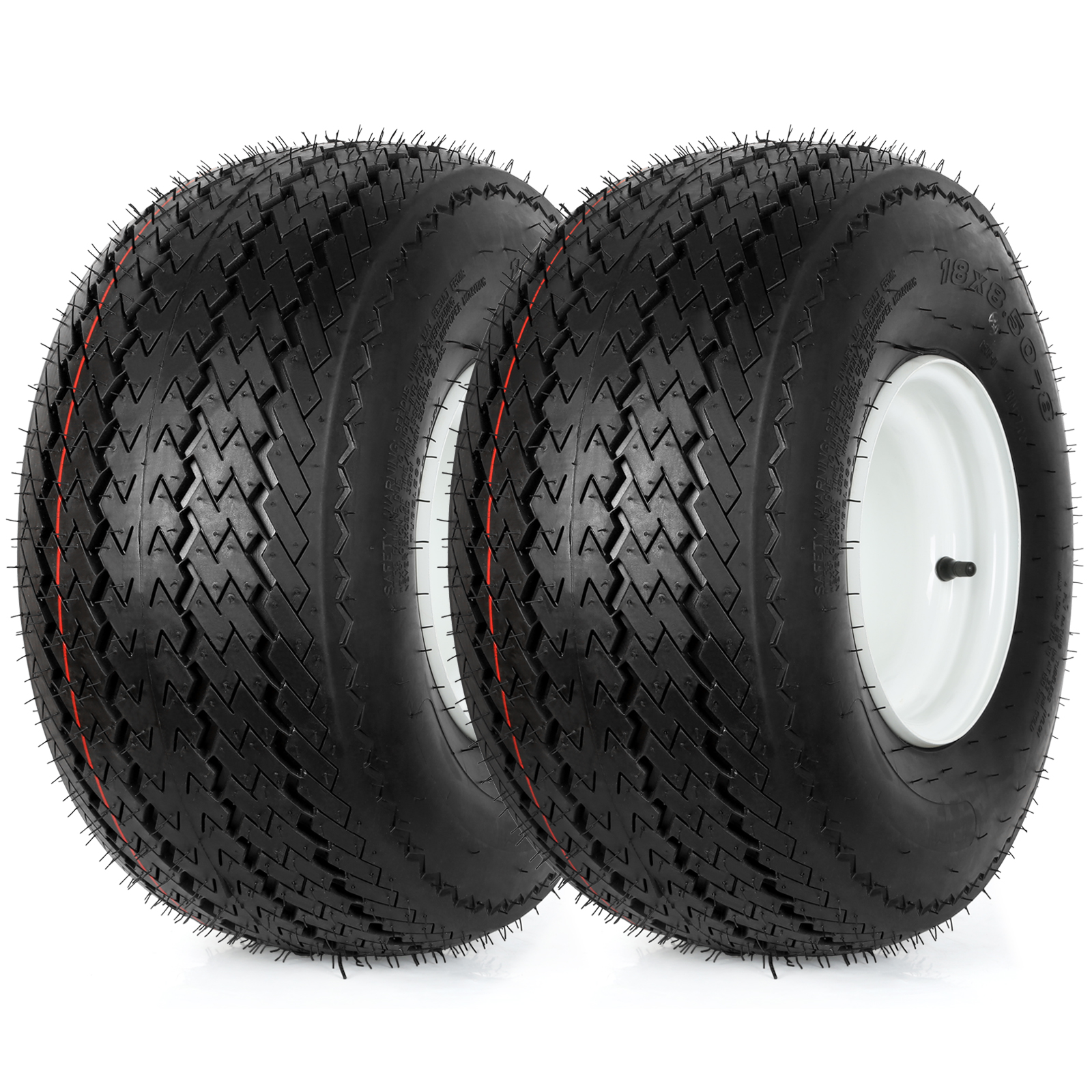 MaxAuto 2 Pcs 18X9.50-8 Lawn Mower Tractor Tires 18X9.50X8 Very Wide 6 Ply Rated P328 - Walmart.com