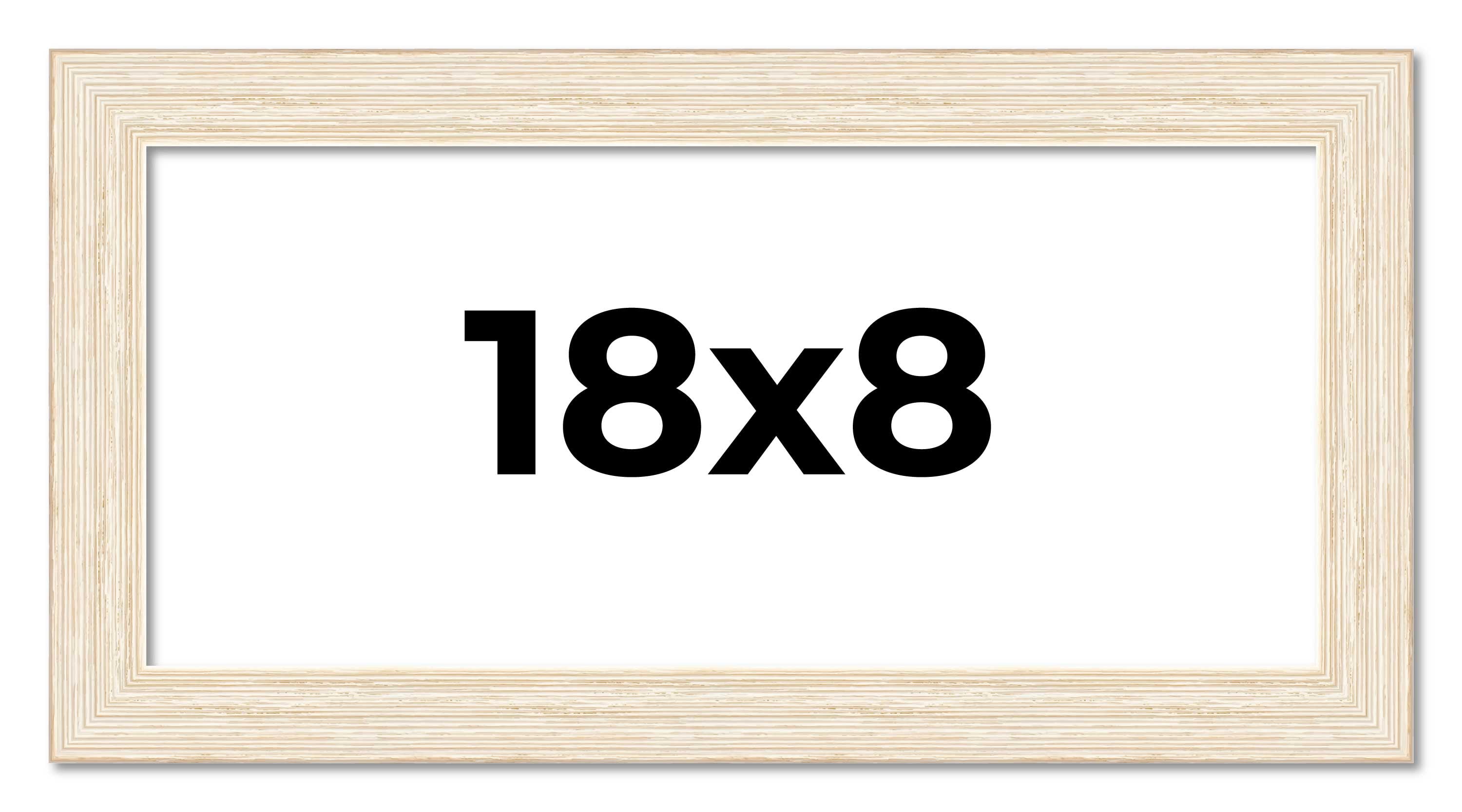 18x8 Frame White Real Wood Picture Frame Width 1.5 inches | Interior ...