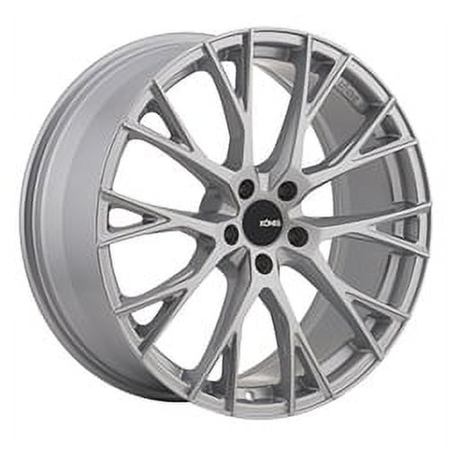 18x8 Konig 46S Interflow Metallic Silver Wheel 5x100 (40mm) - Walmart.com