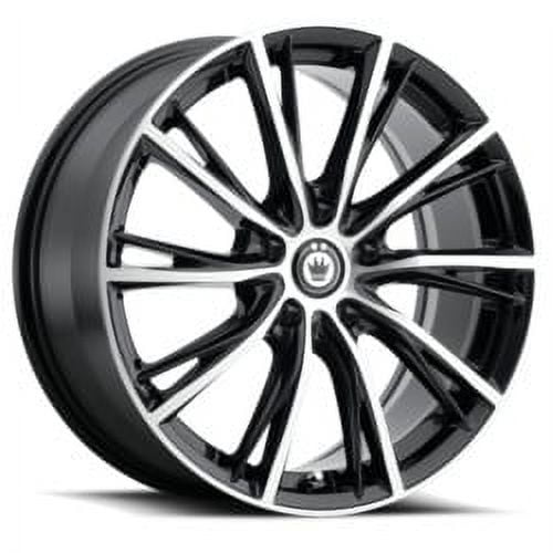 18x8 Konig 53MB Impression Black Machined Wheel 5x108 (40mm) - Walmart.com