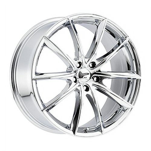 18x8 Platinum 435C Flux Chrome Plated Wheel 5x4.5 (40mm) - Walmart.com