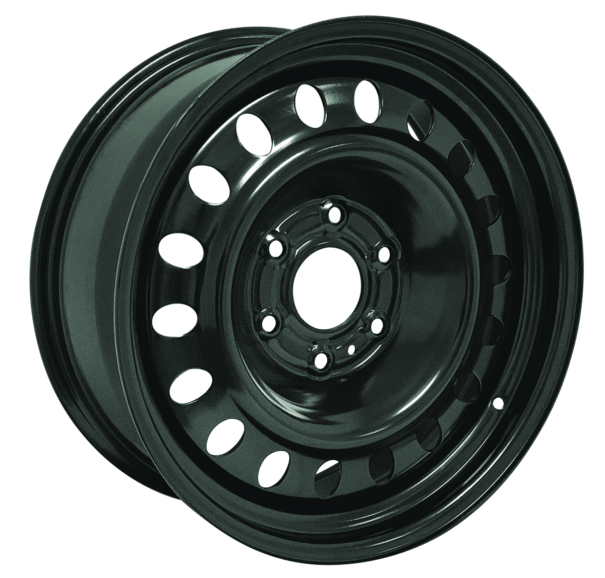 18x8 RTX Black Steel Wheel 6x5.5 (25mm) - Walmart.com