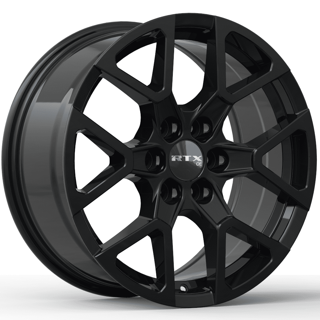 18x8 RTX GM-02 Gloss Black Wheel 6x120 (35mm) - Walmart.com