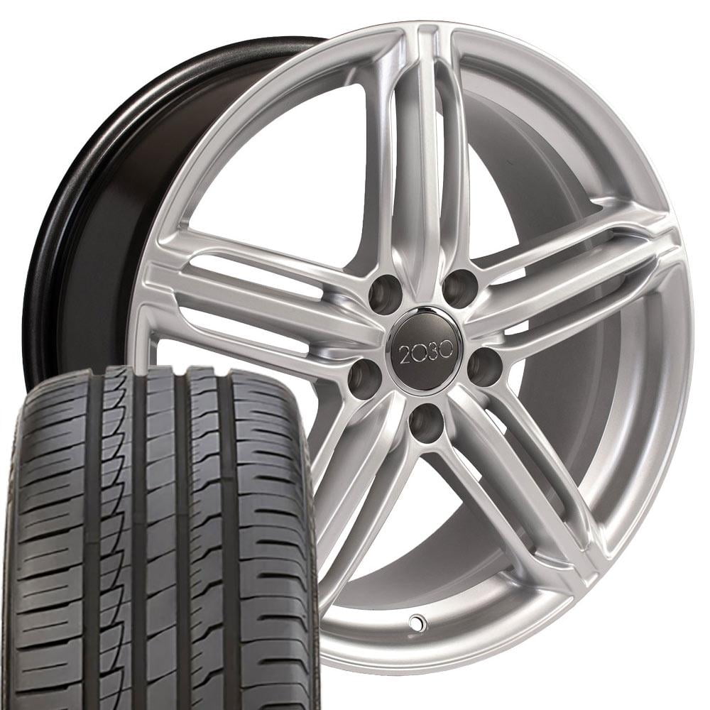 OE Wheels AU12 18 Inch Rims and Tires Fit RS6 Style 5x112 18x8 Gloss ...
