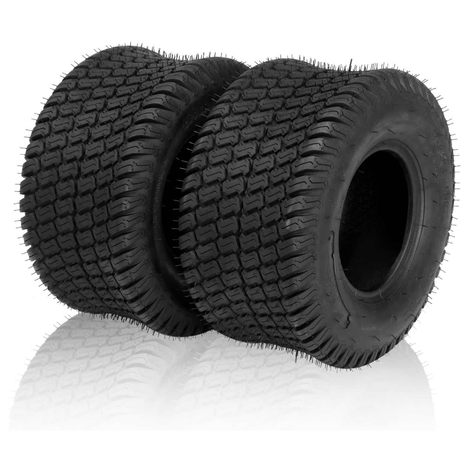 18x9.50-8 Lawn Mower Tires 18x9.5x8 Garden Tractor Turf Golf Cart Tires Tubeless 4Ply Set of 2 ...